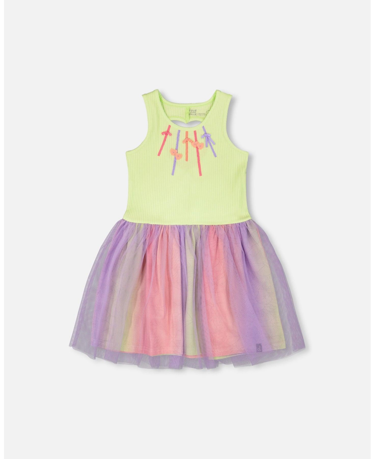 Click here for Deux par Deux Toddler Girls Sleeveless Bi-Material... prices