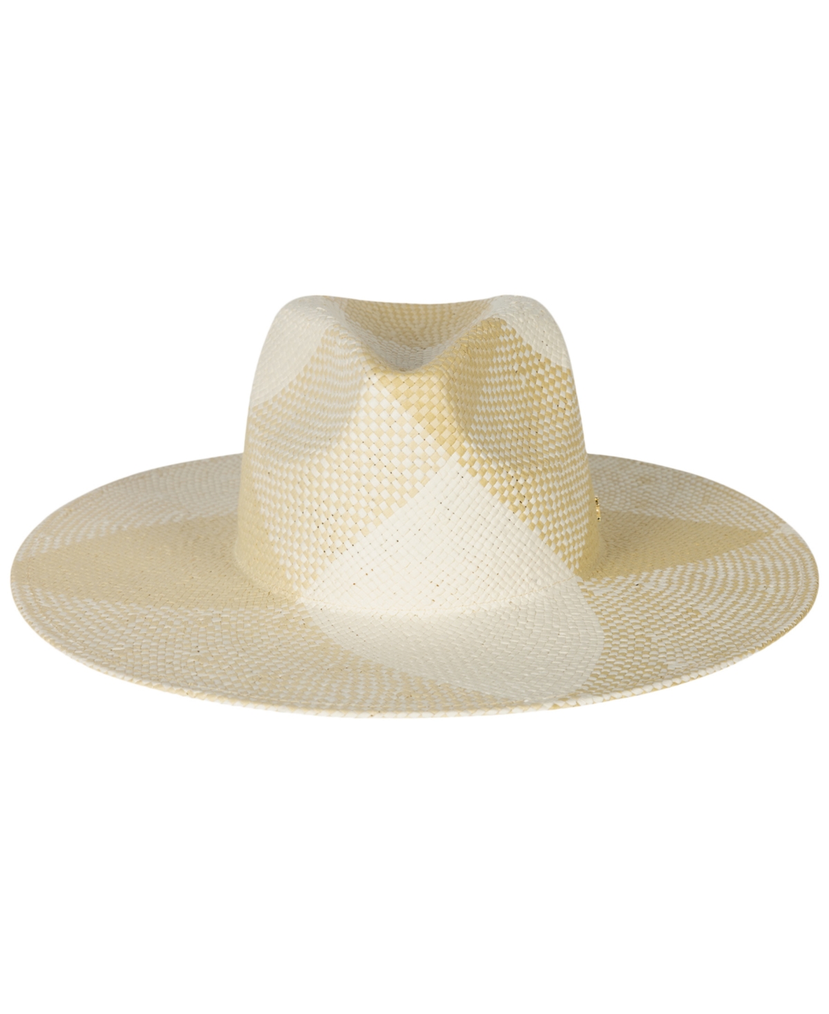 Click here for Lauren Ralph Lauren Plaid Weave Fedora Sun Hat - B... prices