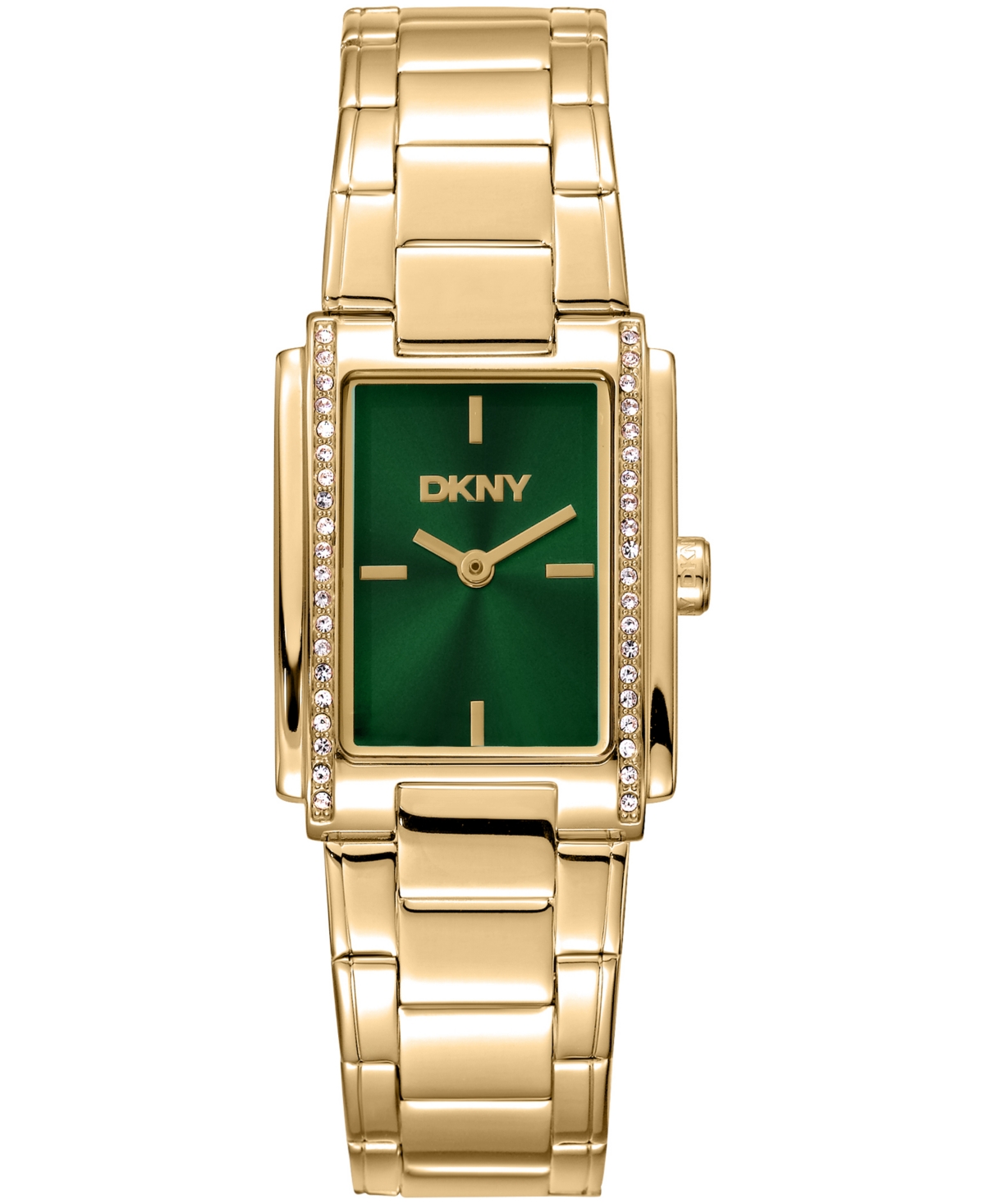 Click here for Dkny Womens Dark Green Dial Crystal Accented Case... prices