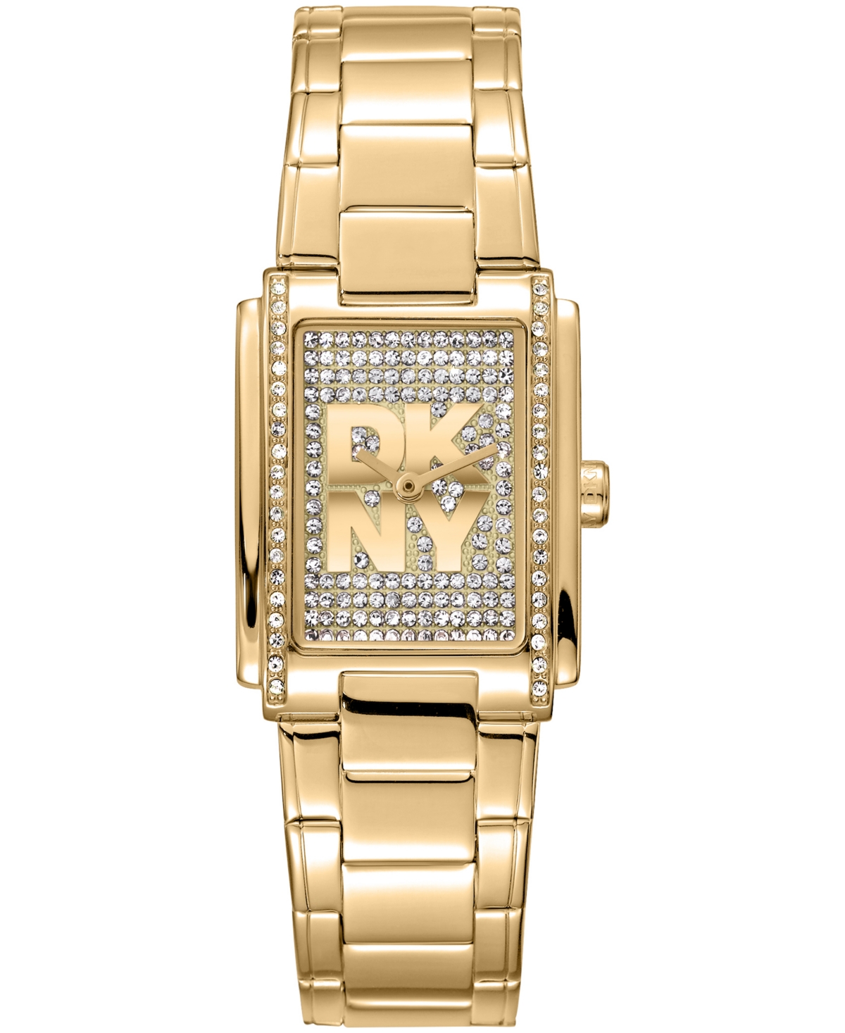 Click here for Dkny Womens Crystal Dial Crystal Accented Dial Gol... prices