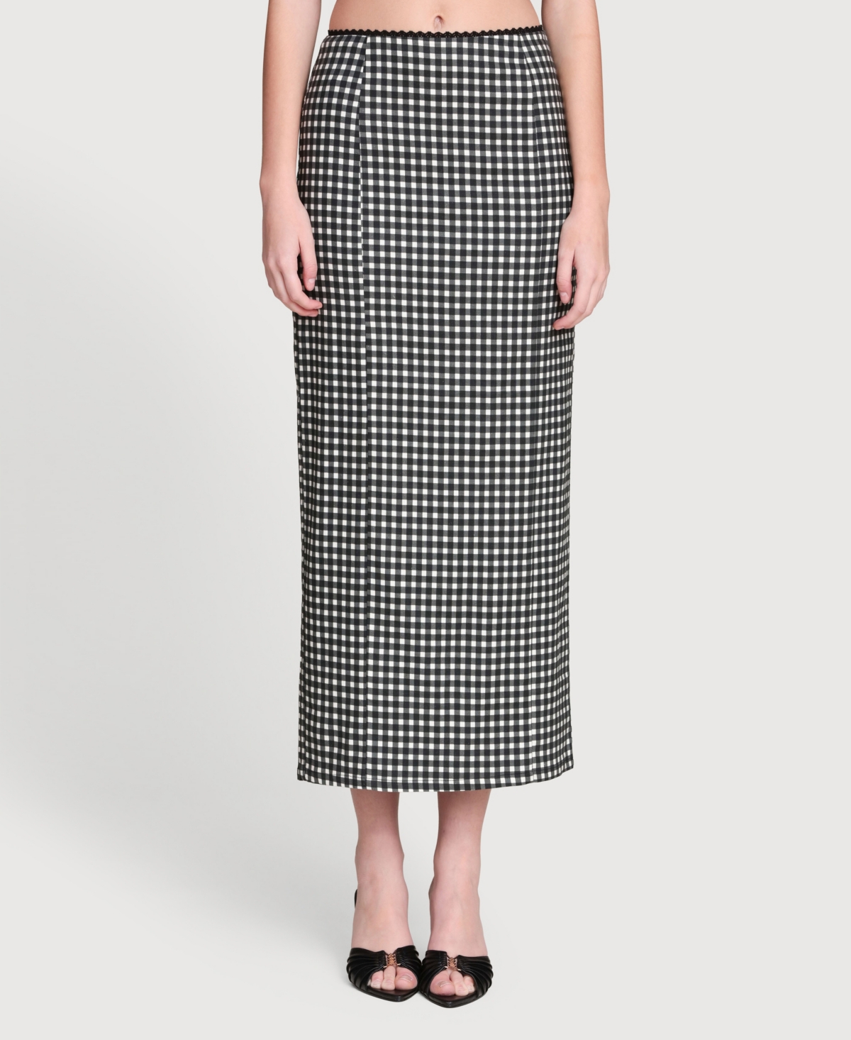 Click here for Avec Les Filles Womens Slim Fit Maxi Skirt - Black... prices