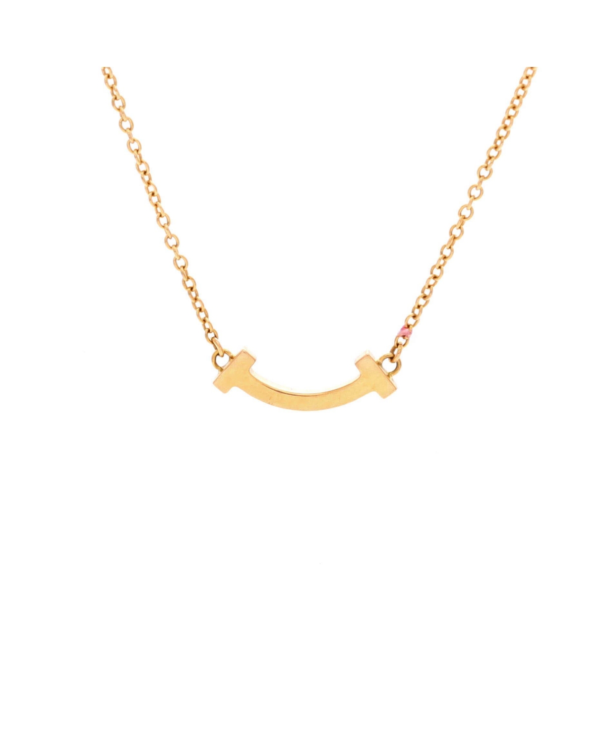 Click here for Pre-Owned Tiffany & Co T Smile Pendant Necklace -... prices