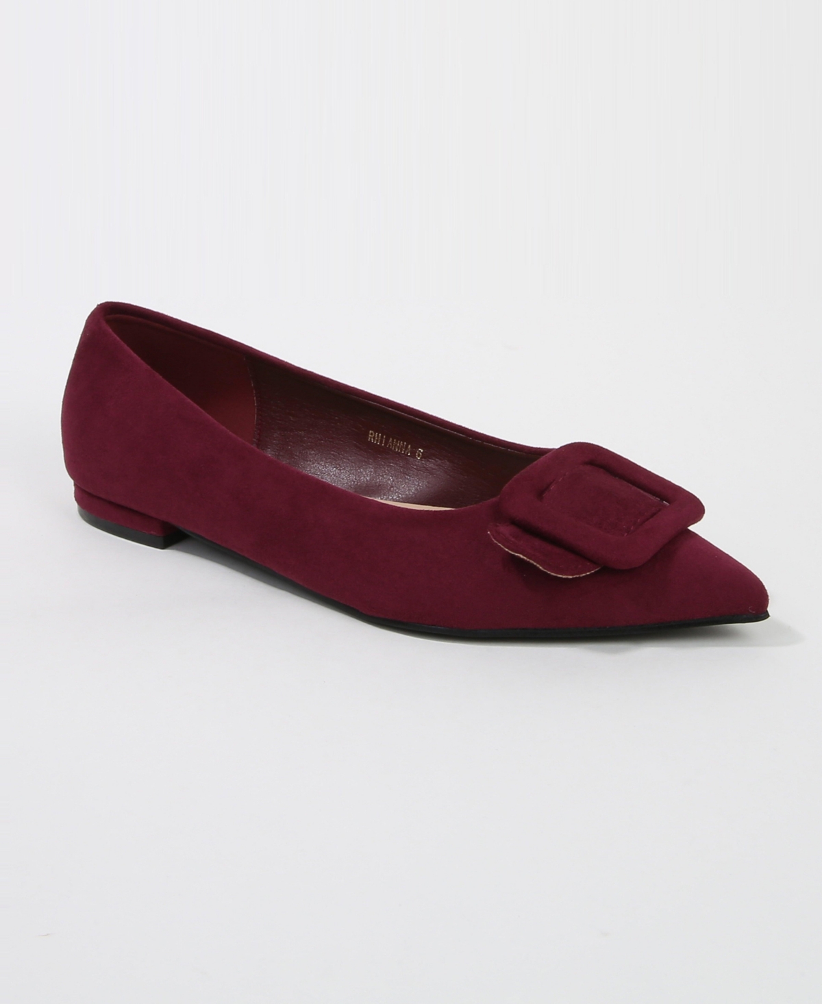 Click here for Berness Womens Rhianna Pointed Skimmer Flat - Wine prices