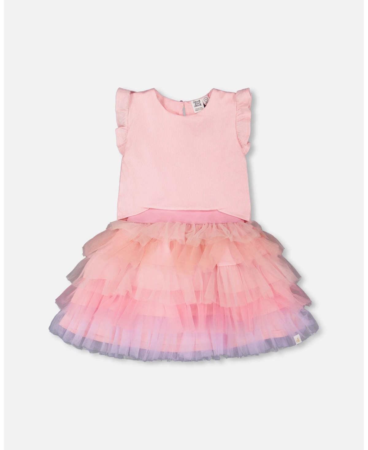 Click here for Deux par Deux Toddler Girls Bi-Material Dress - Pa... prices