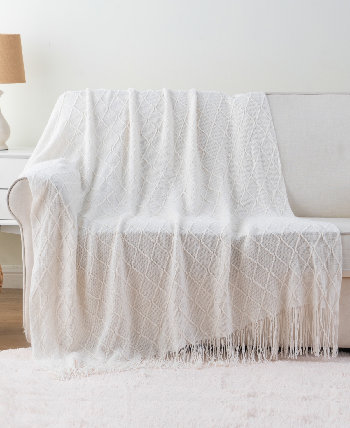 Click here for Battilo Texture Triple Zig-Zag Lightweight Throw... prices