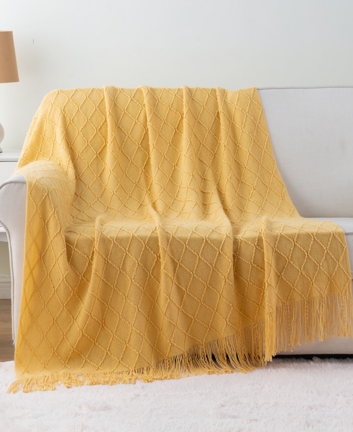 Click here for Battilo Texture Triple Zig-Zag Lightweight Throw... prices