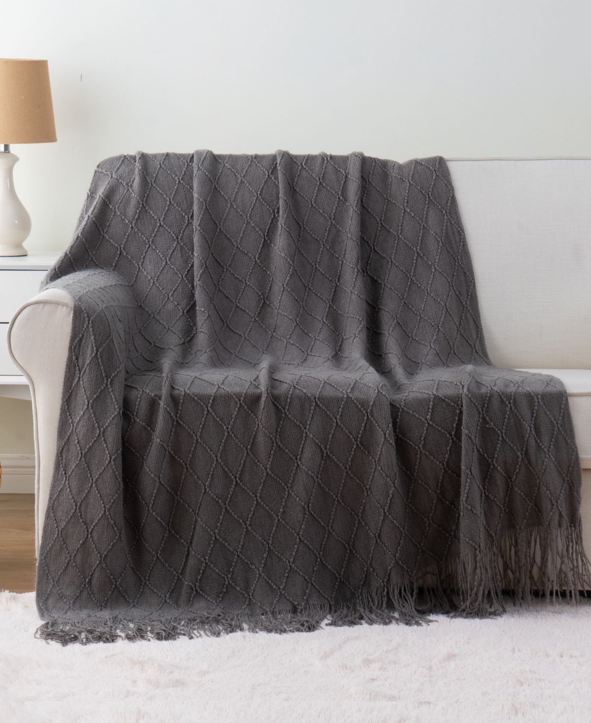 Click here for Battilo Texture Triple Zig-Zag Lightweight Throw... prices