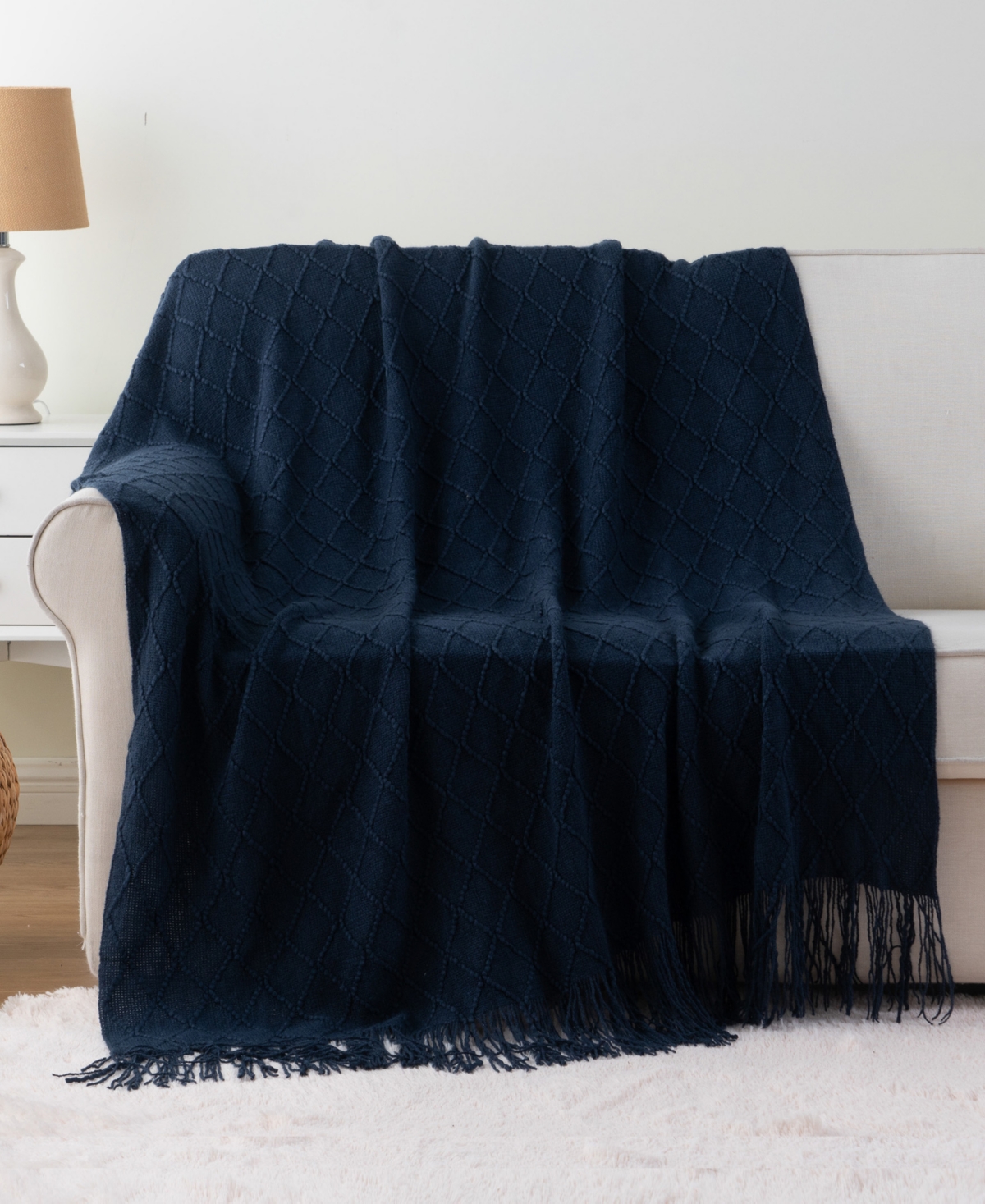 Click here for Battilo Texture Triple Zig-Zag Lightweight Throw... prices