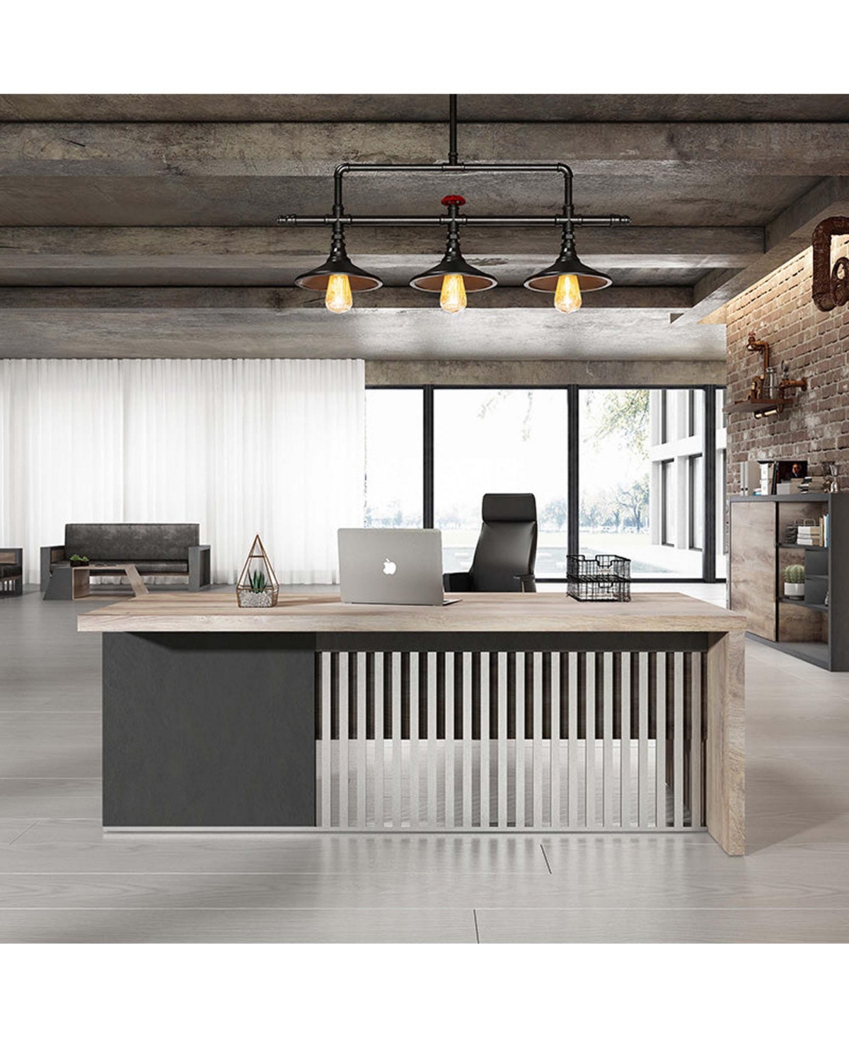 Click here for Logicfox Executive Office Desk with Stainless Stee... prices