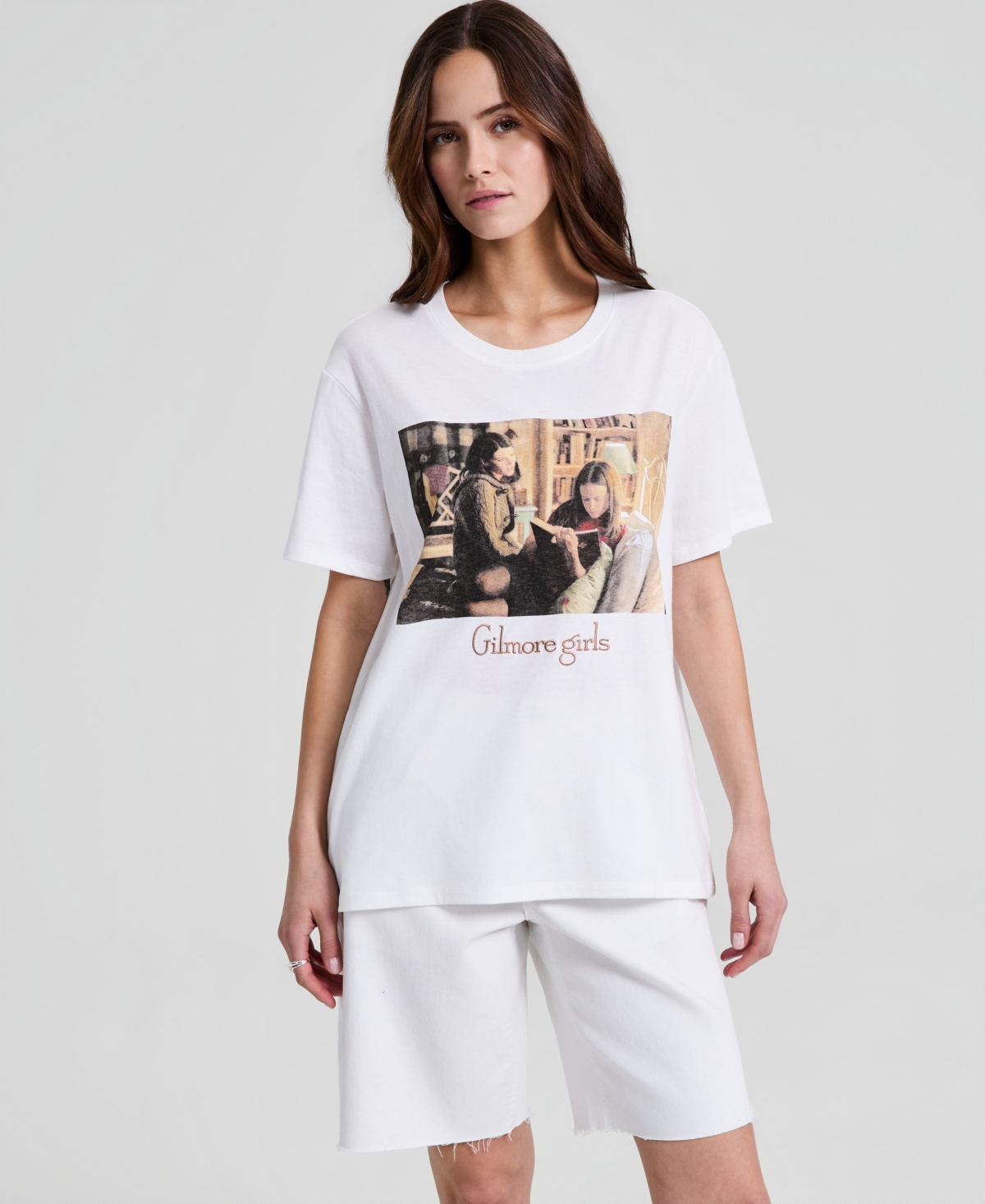 Click here for And Now This Womens Gilmore Girls Graphic-Print Cr... prices