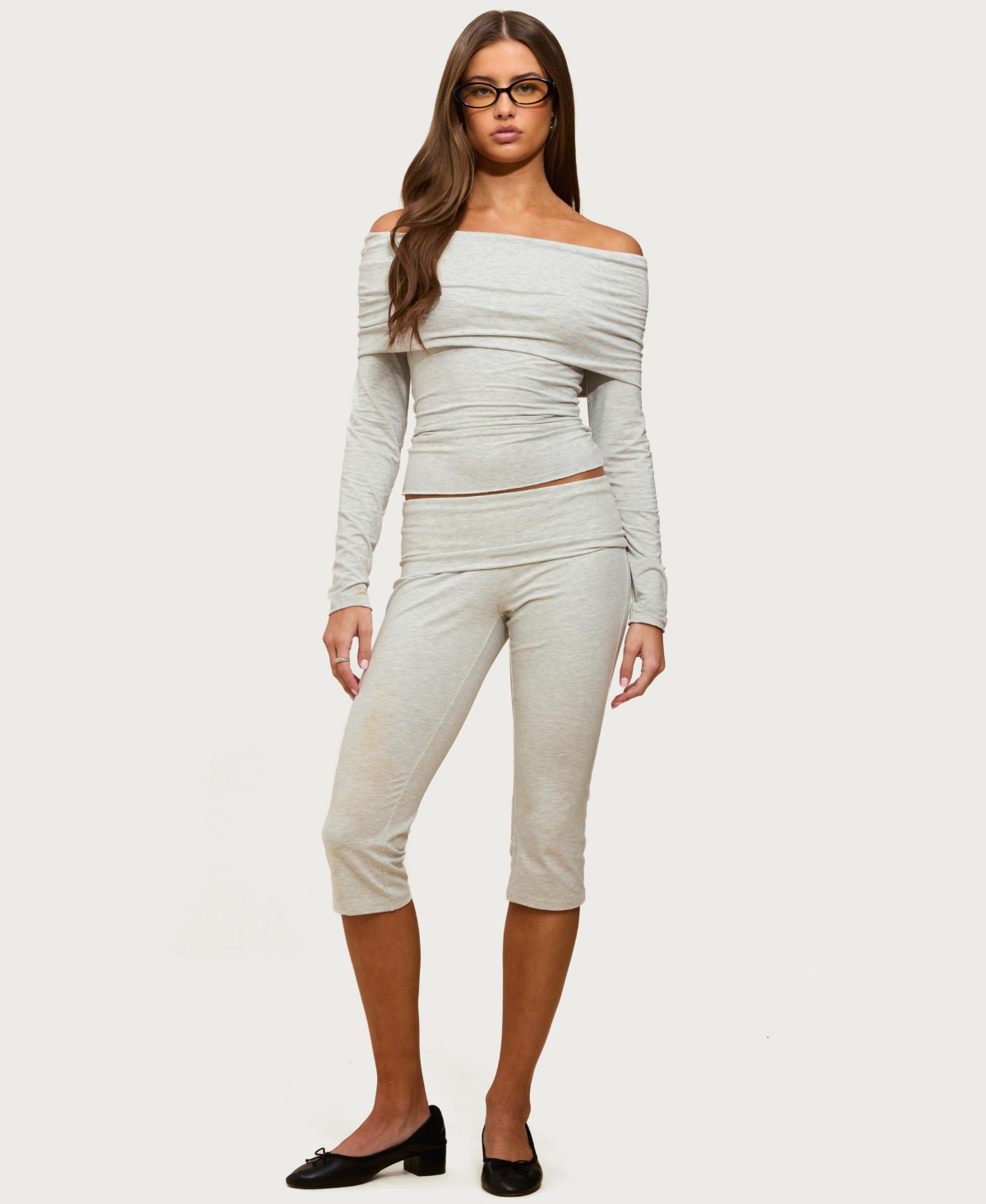 Click here for Edikted Womens Habiba Foldover Off Shoulder Top -... prices