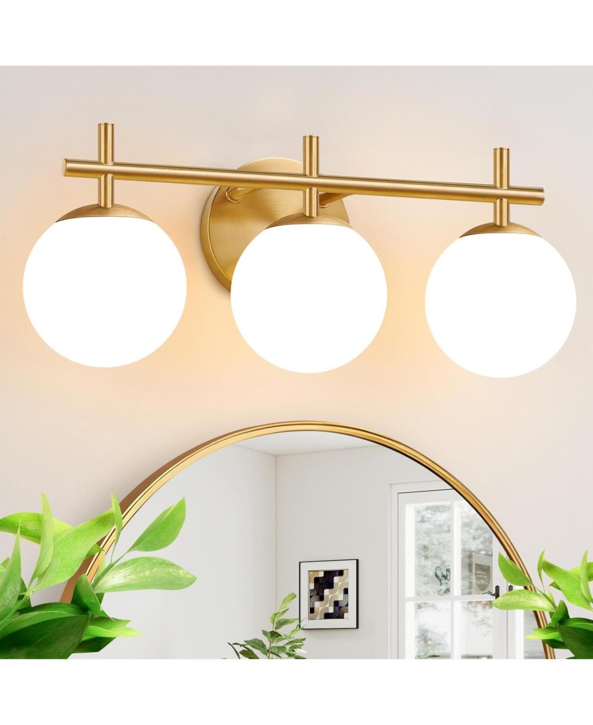 Click here for Busdays 3-Light Bathroom Light Fixtures with White... prices