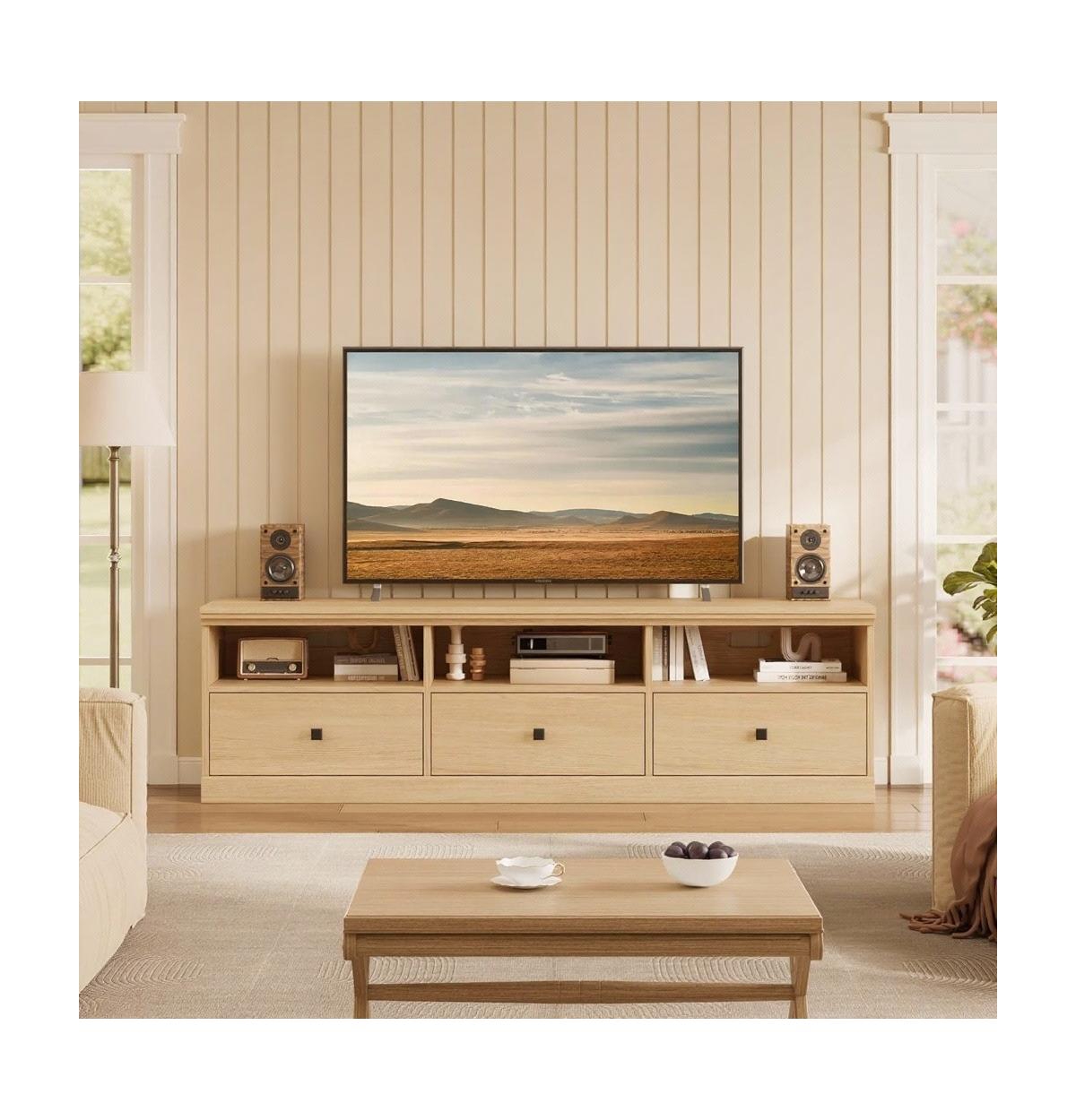 Click here for Gaomon Tv Console with Open Shelves & Storage Draw... prices