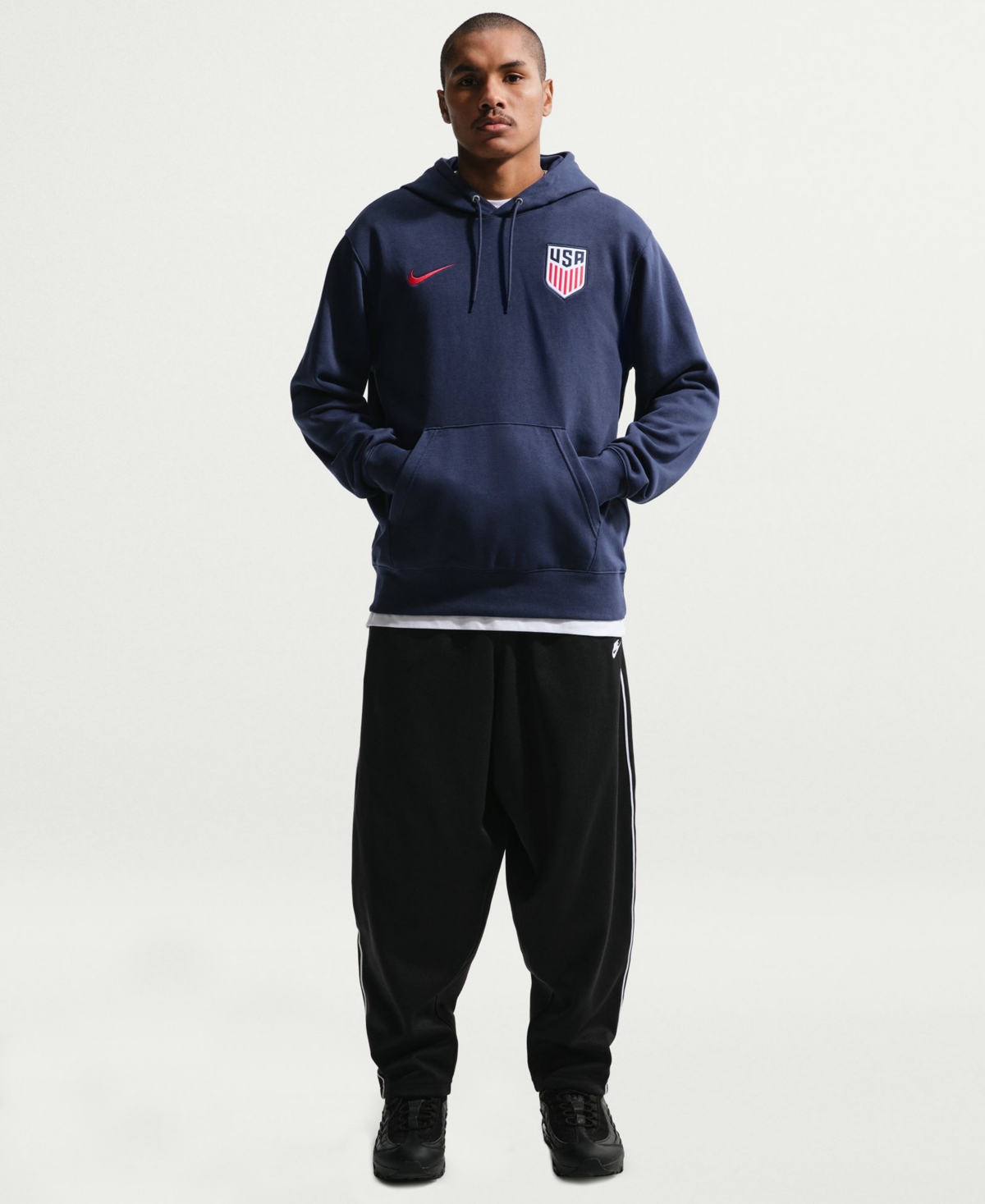 Click here for Nike Mens Soccer French Terry Pull-On Hoodie - Mid... prices