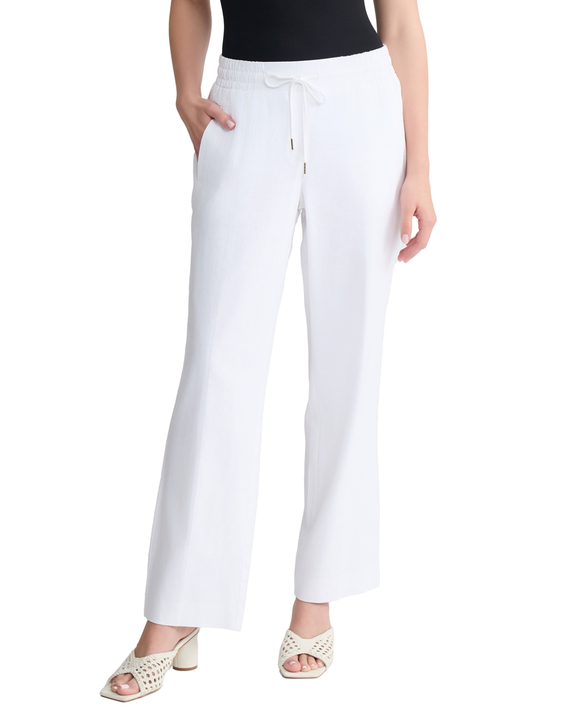 Click here for Jones New York Petite Pull-On Drawstring Pants - N... prices