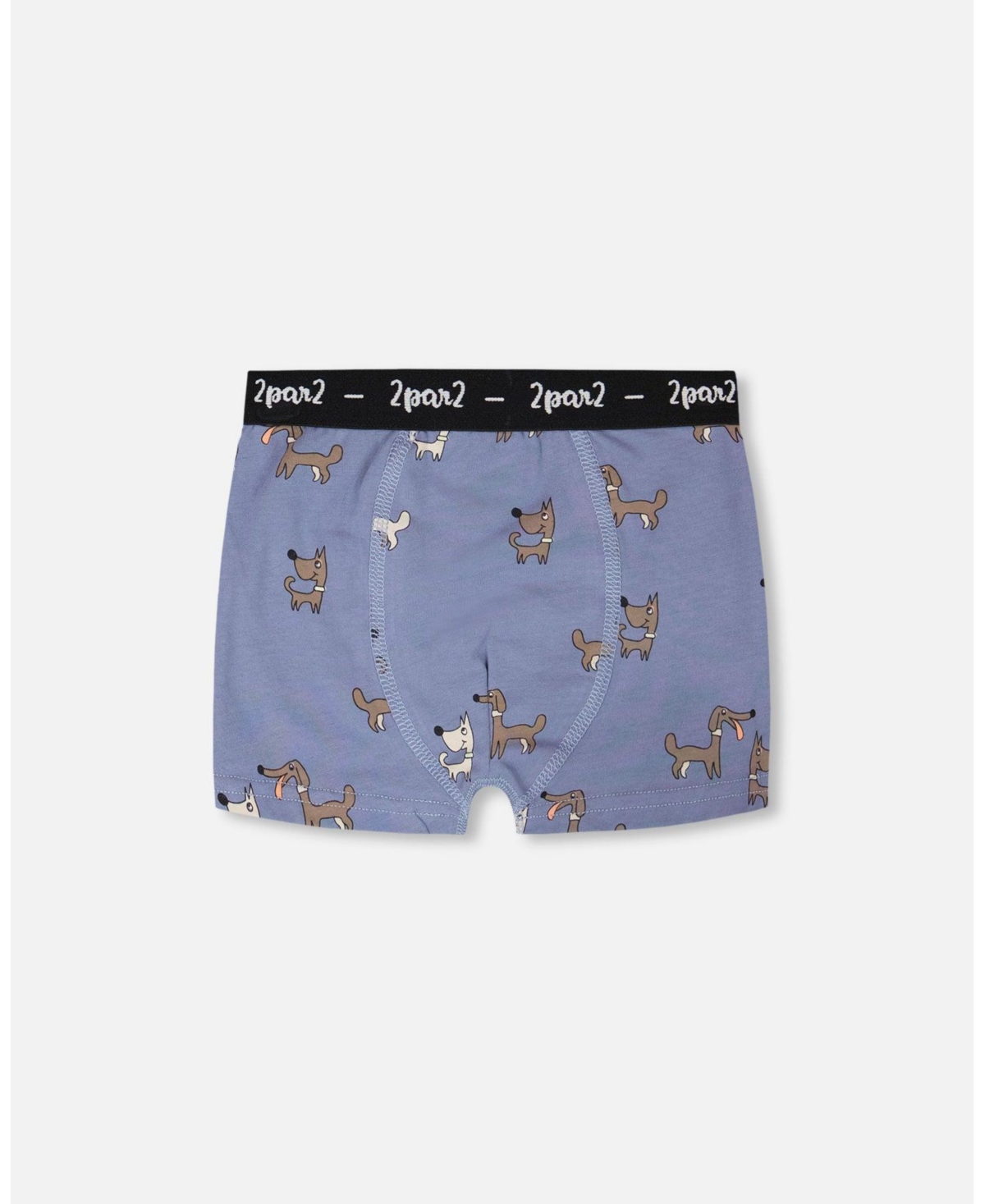 Click here for Deux par Deux Little and Big Boy Cotton Boxer Dog... prices