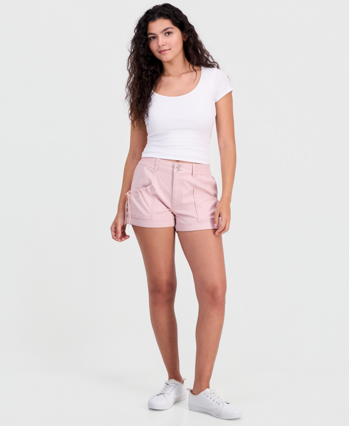 Click here for Celebrity Pink Juniors Ribbon Bow-Pocket Shorts -... prices