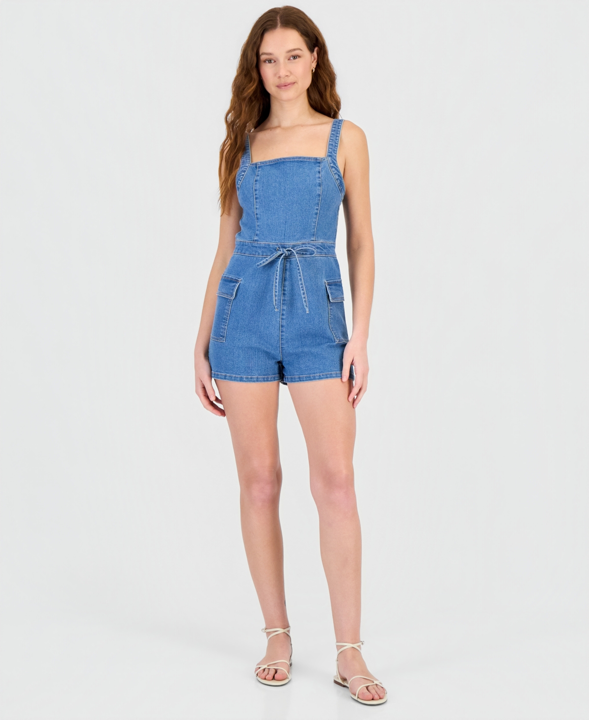 Click here for Tinseltown Juniors Sleeveless Drawstring-Waist Den... prices