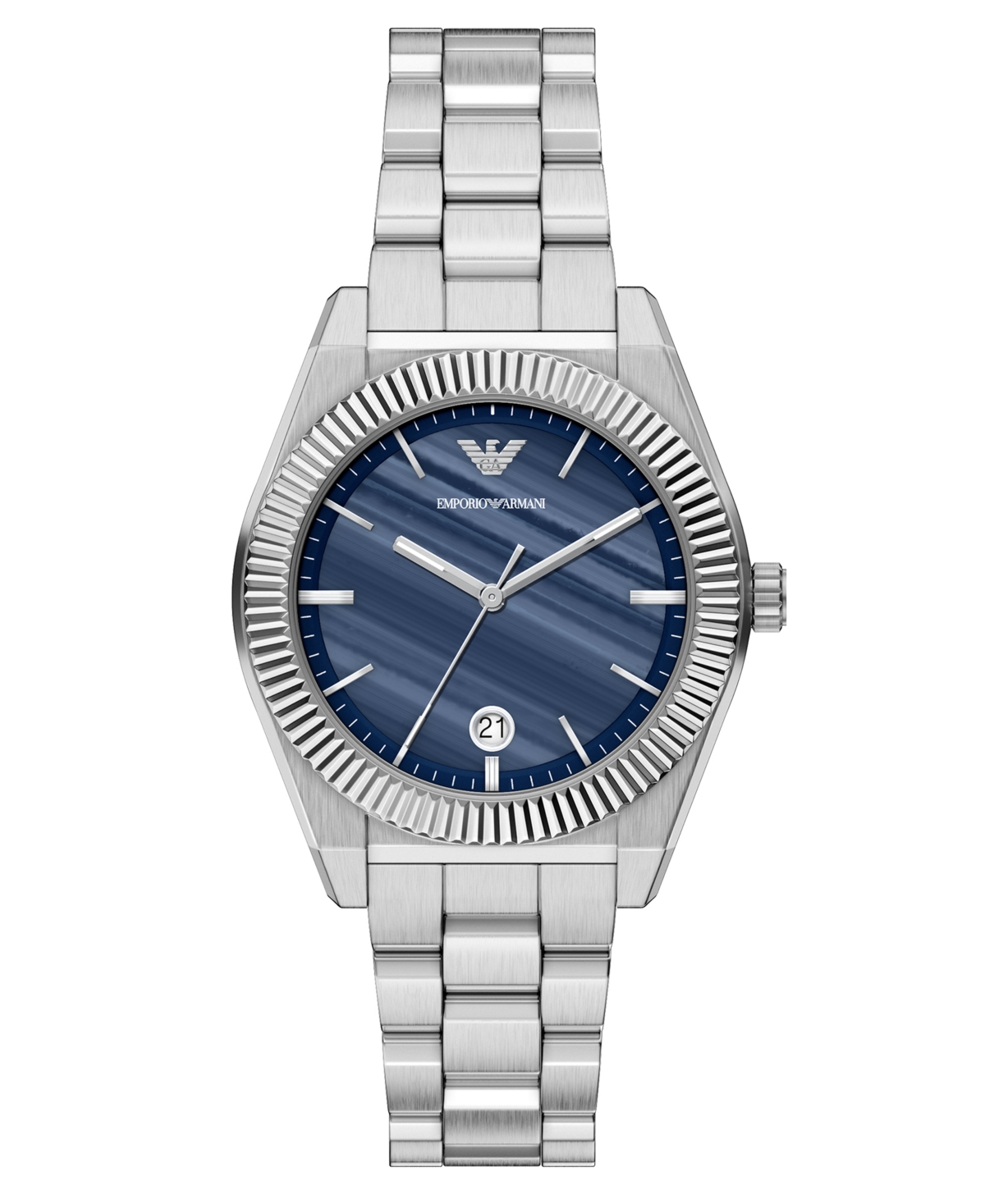 Click here for Emporio Armani Unisexs Quartz Three-Hand Silver St... prices