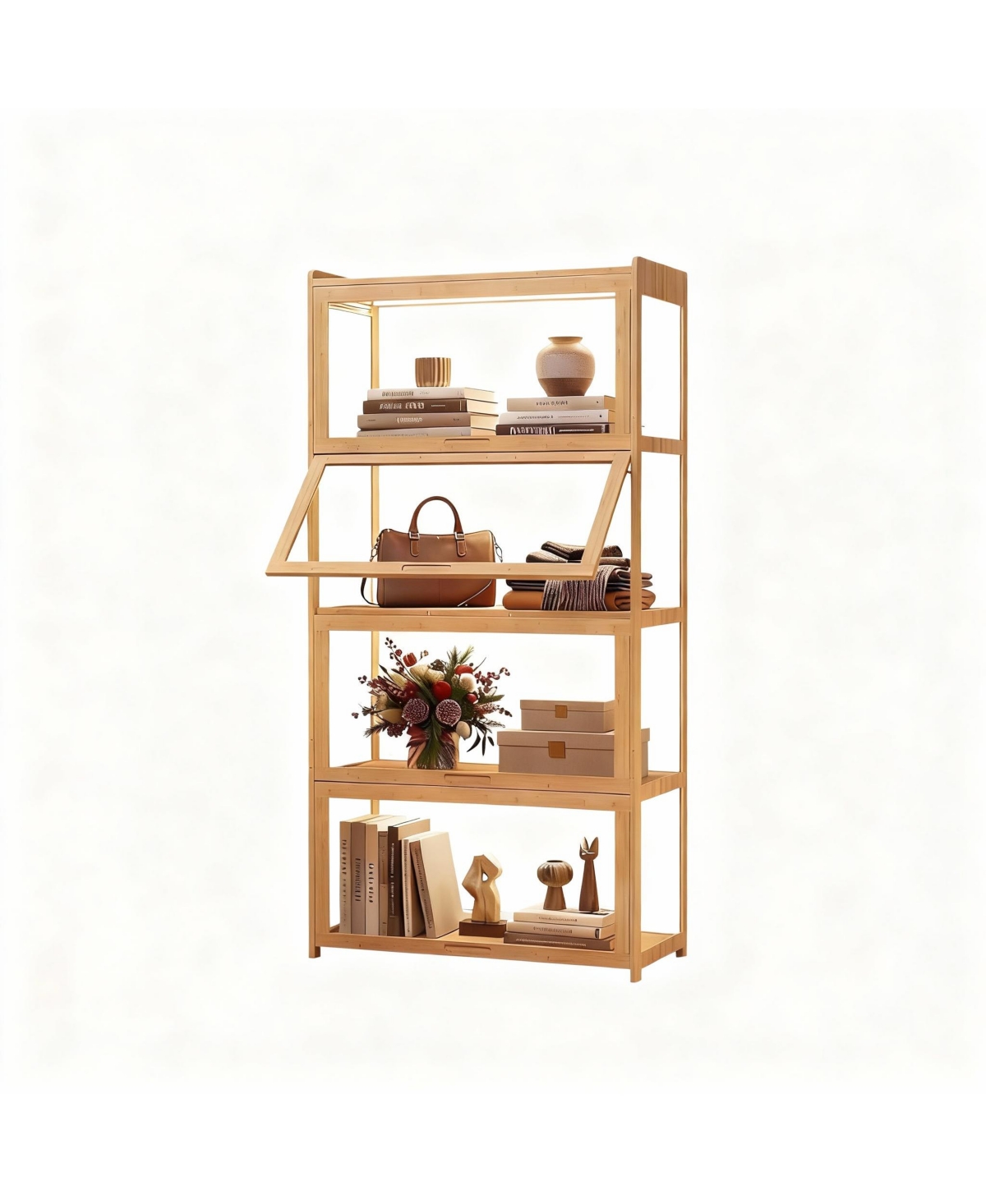 Click here for Yigii Bamboo 4-Tier Space-Efficient  Dust-Resistan... prices