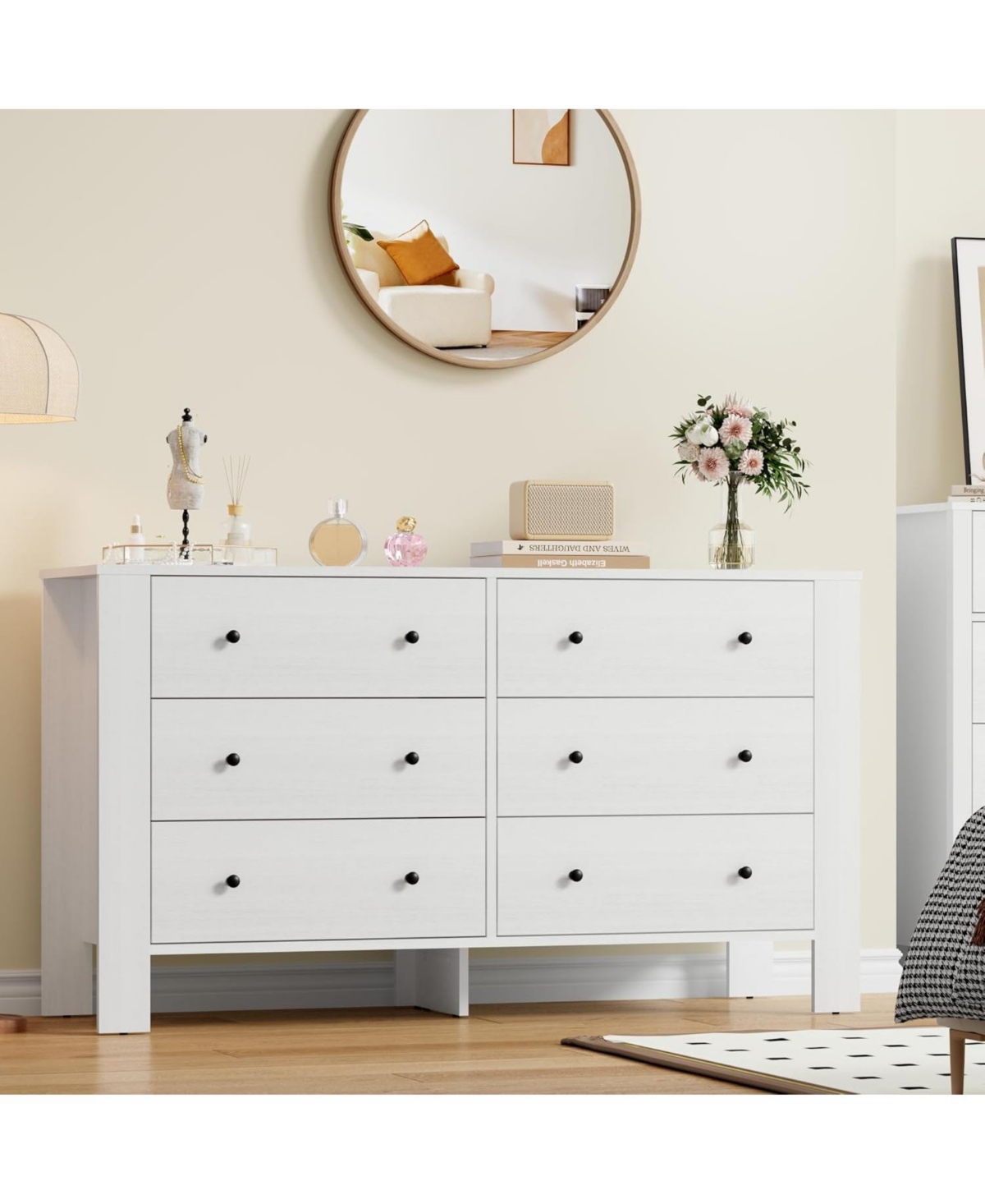 Click here for gaomon 6 Drawer White Dresser with Deep Drawers an... prices