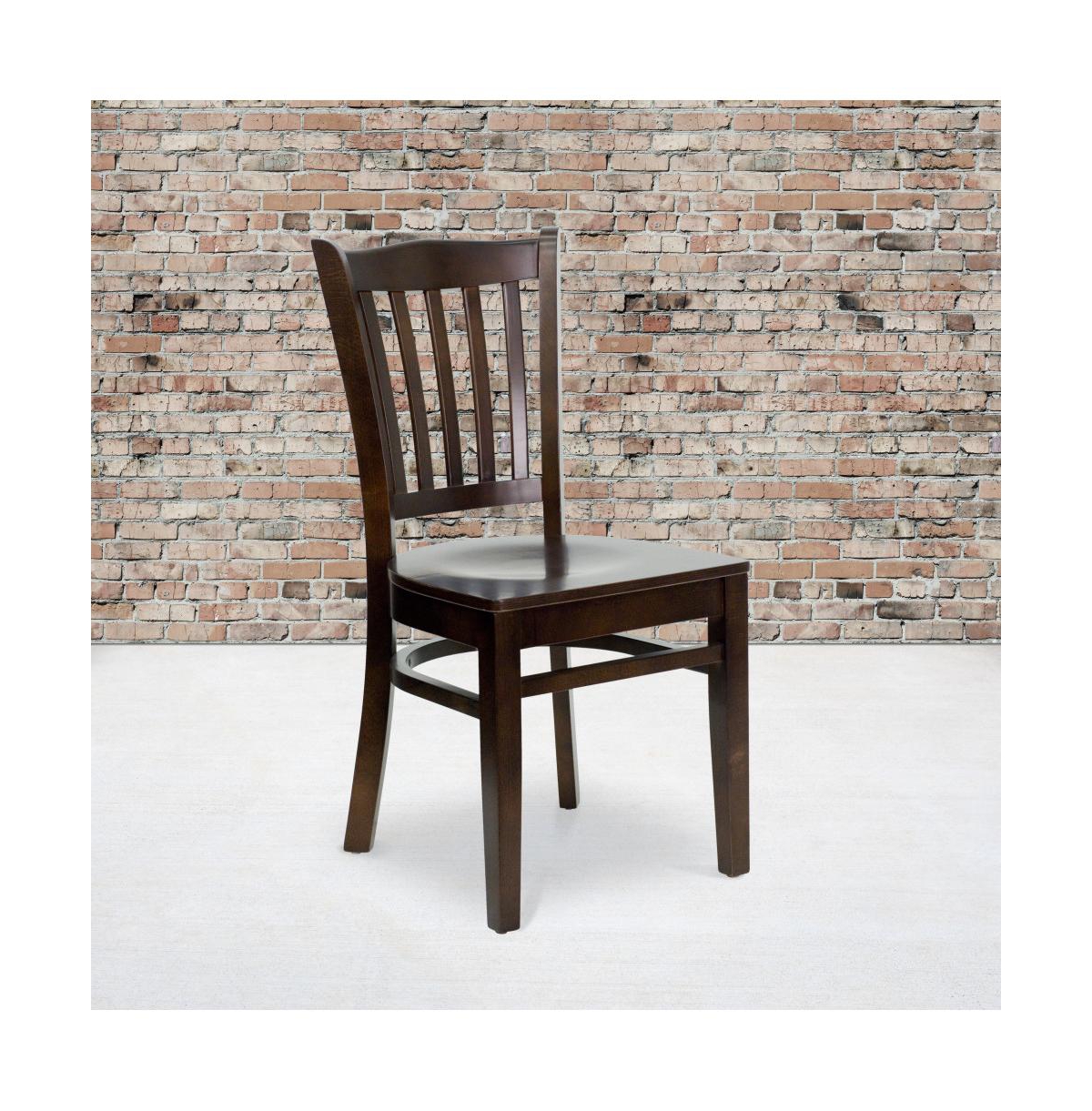 Click here for Emma+Oliver 2 Pack Vertical Slat Back Wooden Resta... prices