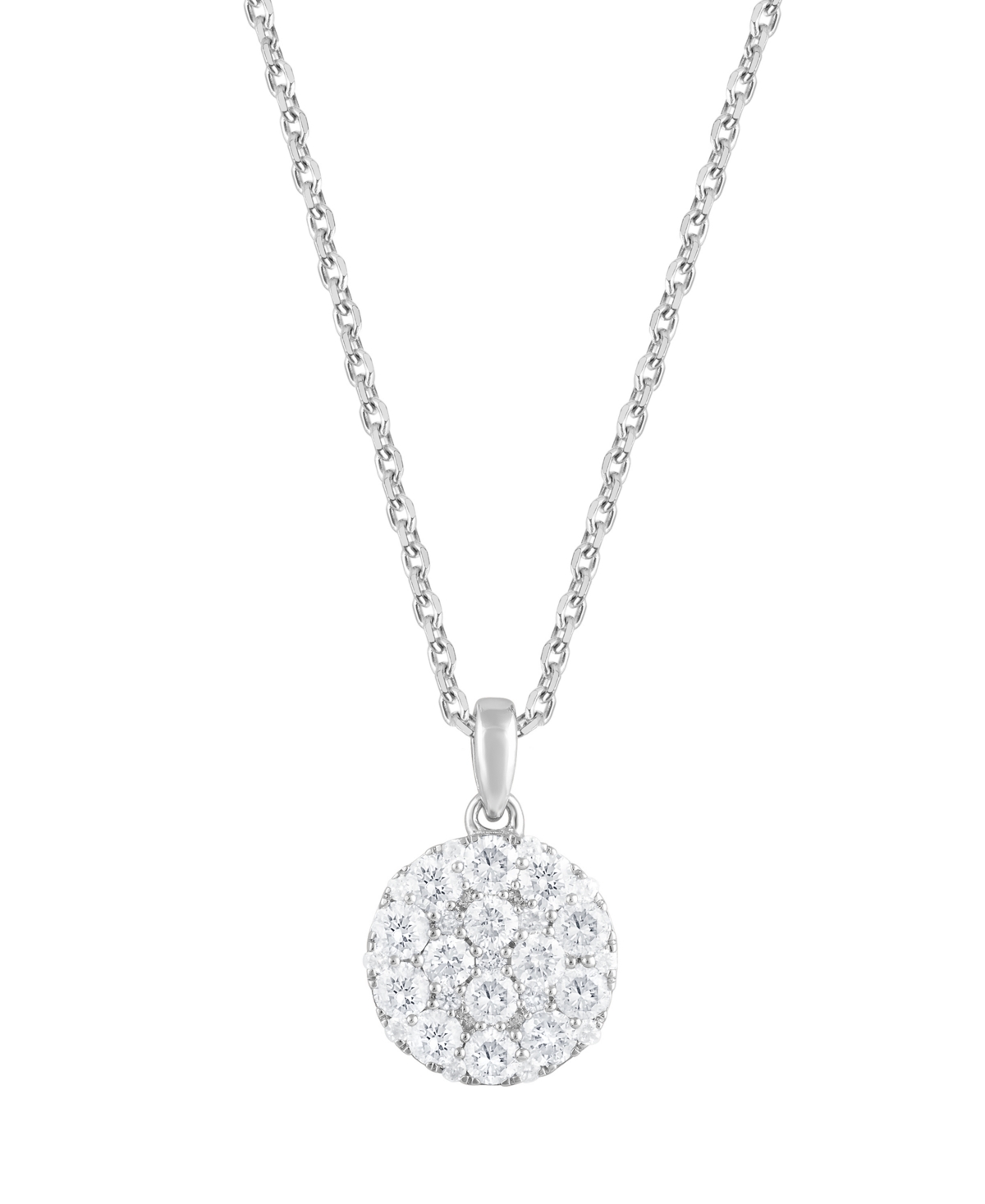Click here for Macys Diamond Pendant Necklace (1 ct. t.w.) in Ste... prices