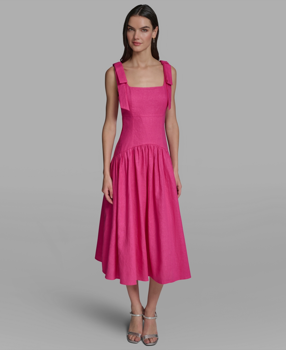 Click here for Karl Lagerfeld Paris Womens Sleeveless Bow Strap S... prices