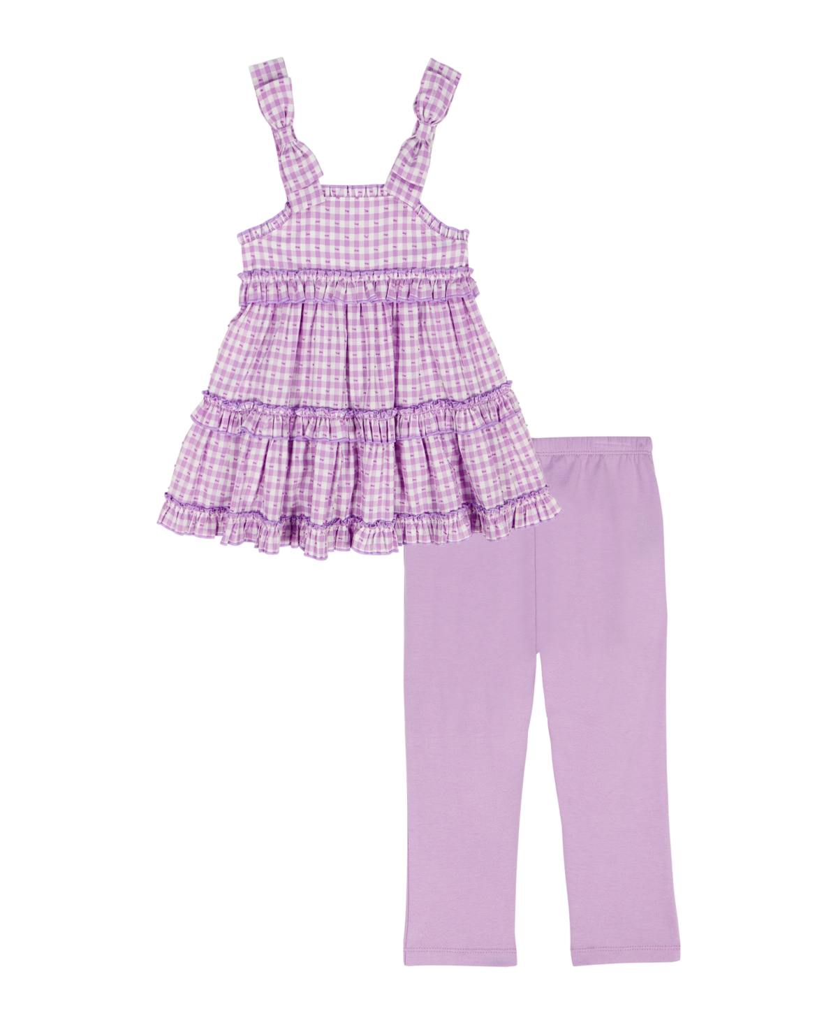 Click here for Kids Headquarters Girls 2T-6X Plaid Ruffled Tunic... prices