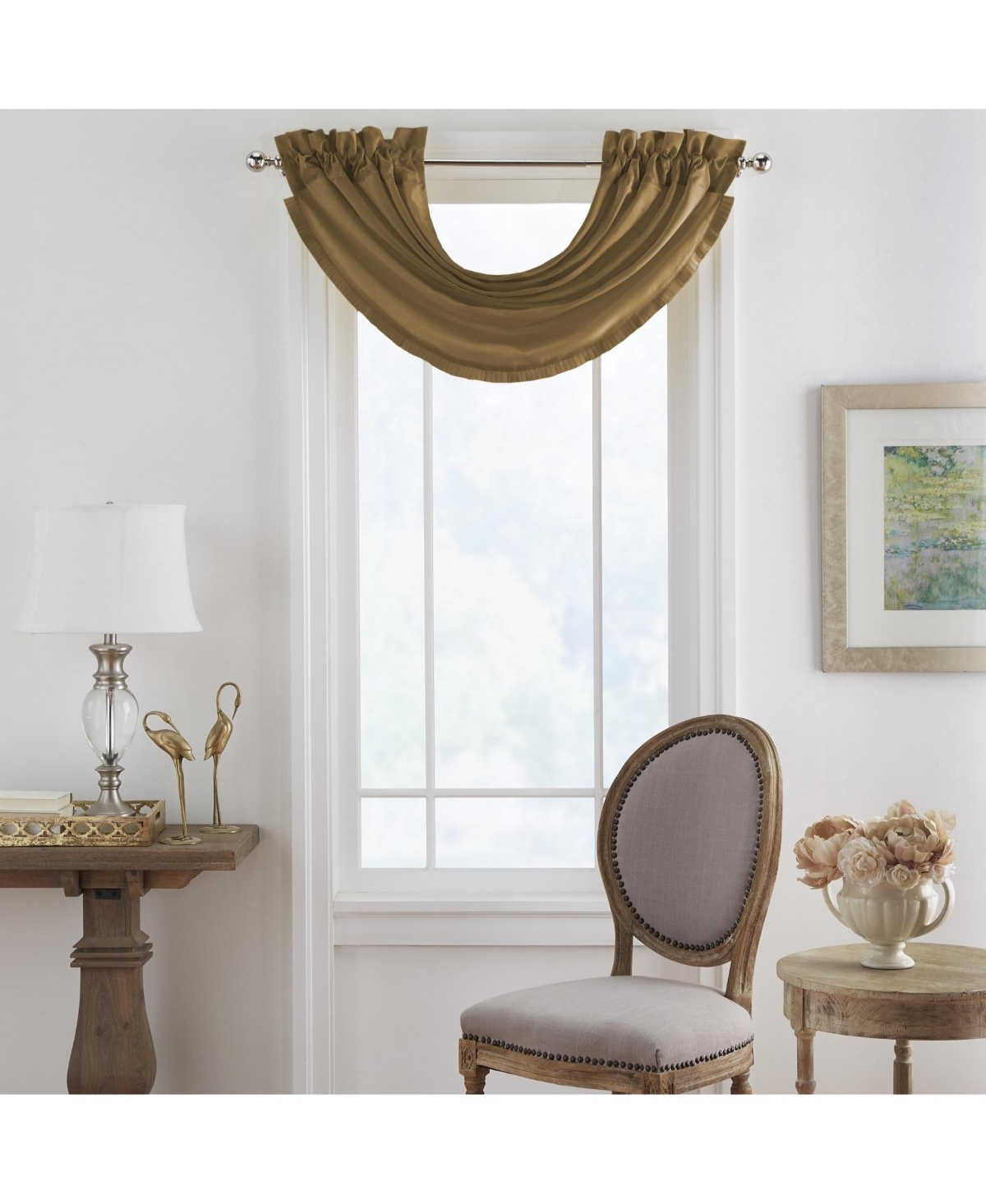 Click here for Elrene Versailles Solid Window Valance - 52x36 prices