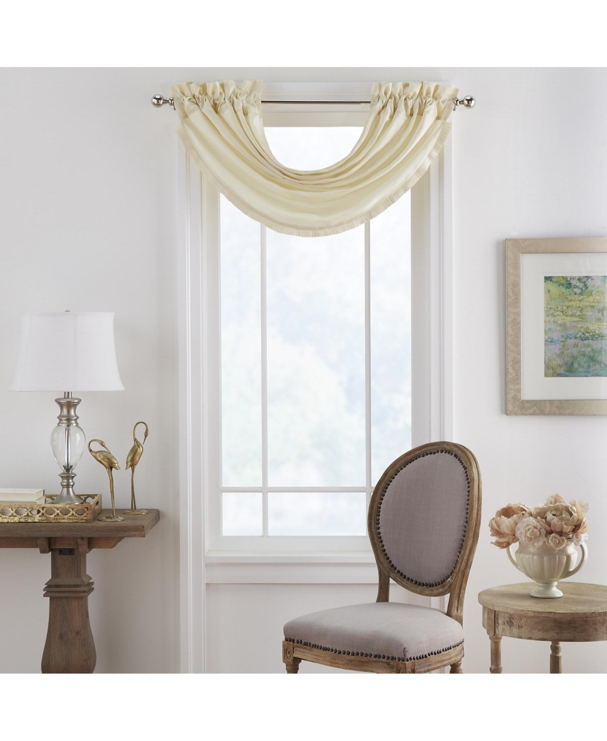 Click here for Elrene Home Fashions Versailles Faux Silk Waterfal... prices