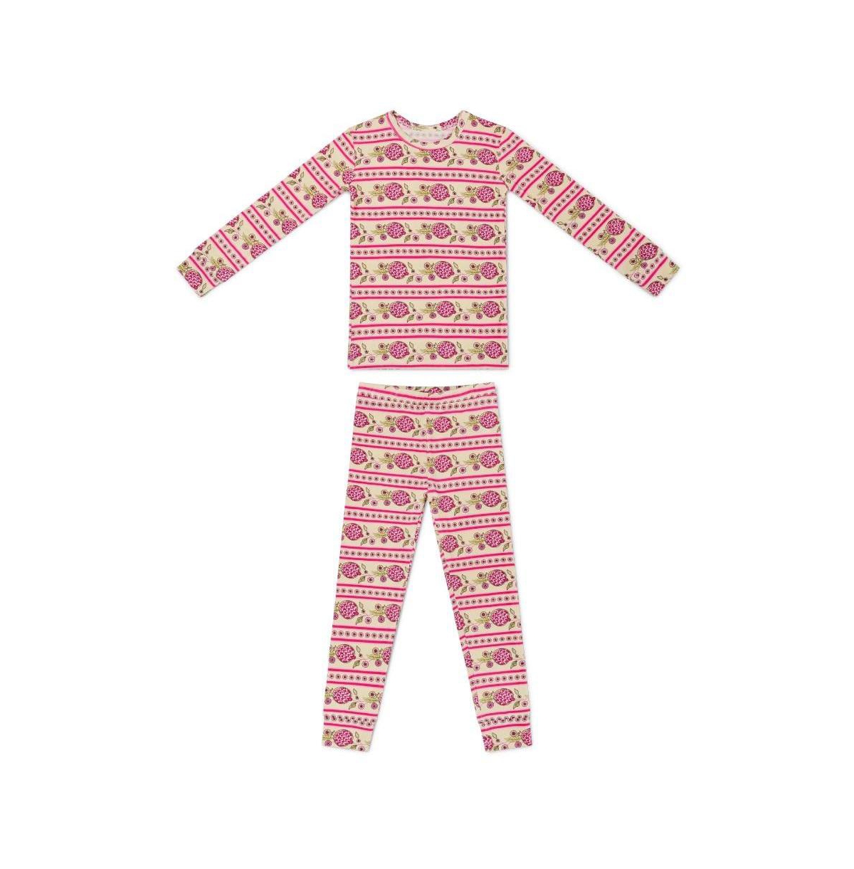 Click here for Motette Baby Girls Soiree Pajama Set - Pink pomegr... prices