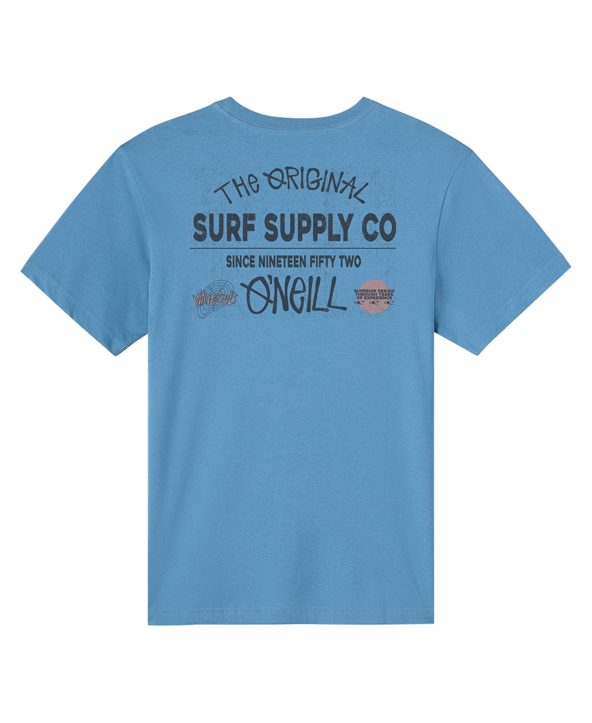 Click here for ONeill Mens Crewneck Graphic T-Shirt - Blue prices