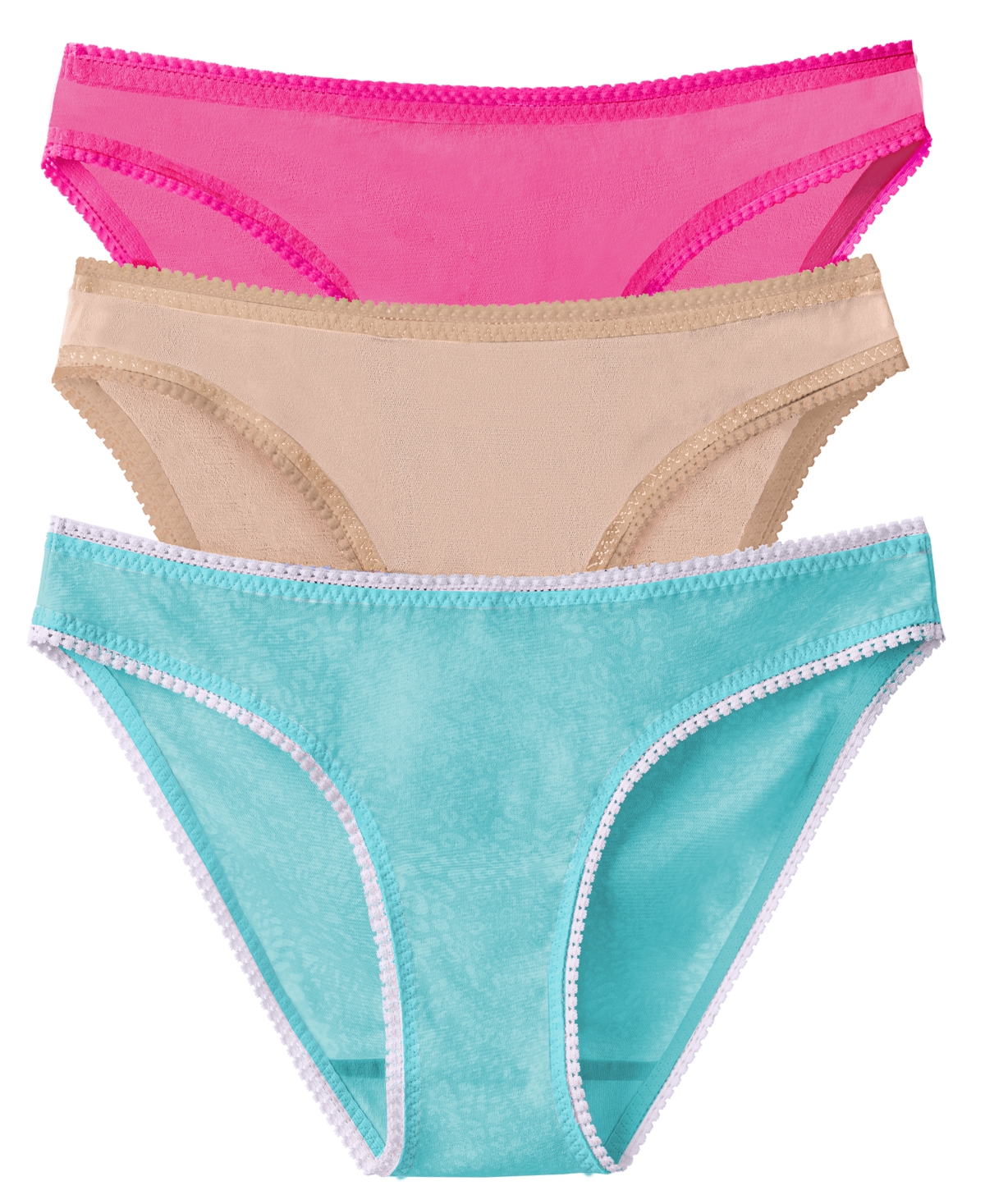 Click here for On Gossamer Womens Mesh Hip Bikini Underwear 3 Pac... prices