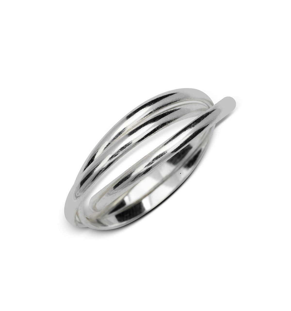 Click here for 925 Sterling Silver Unisex 6mm Polished Intertwini... prices