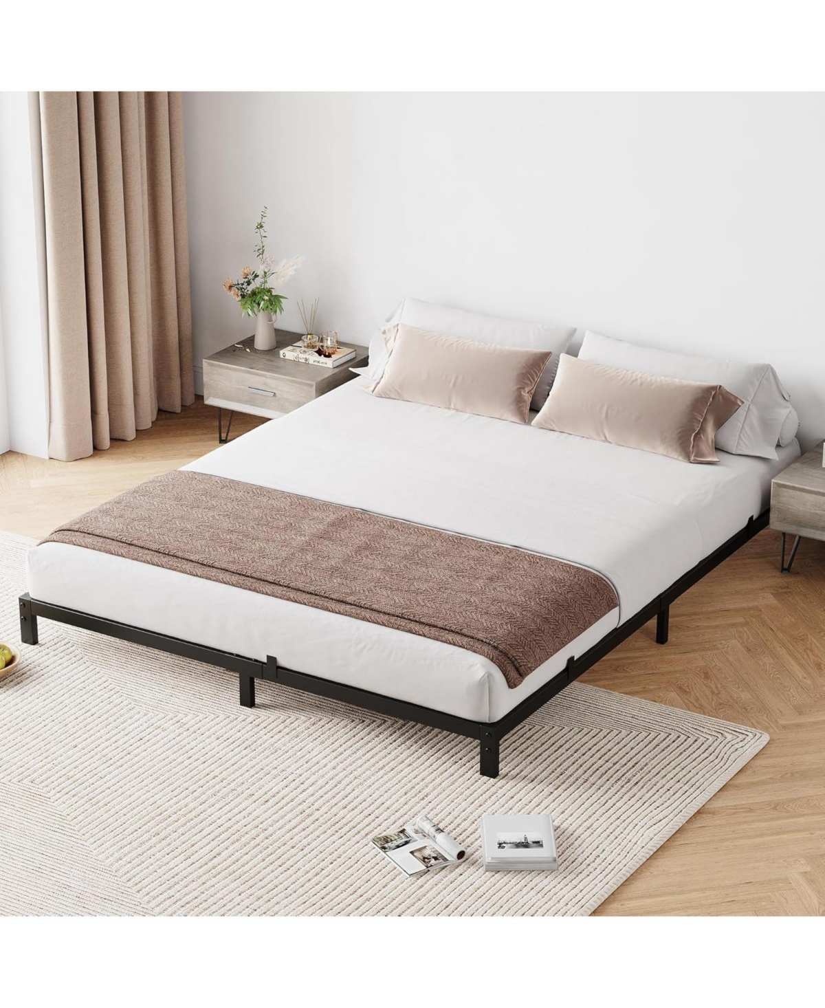 Click here for gaomon 8 in Full Bed Frame No Box Spring Needed  L... prices