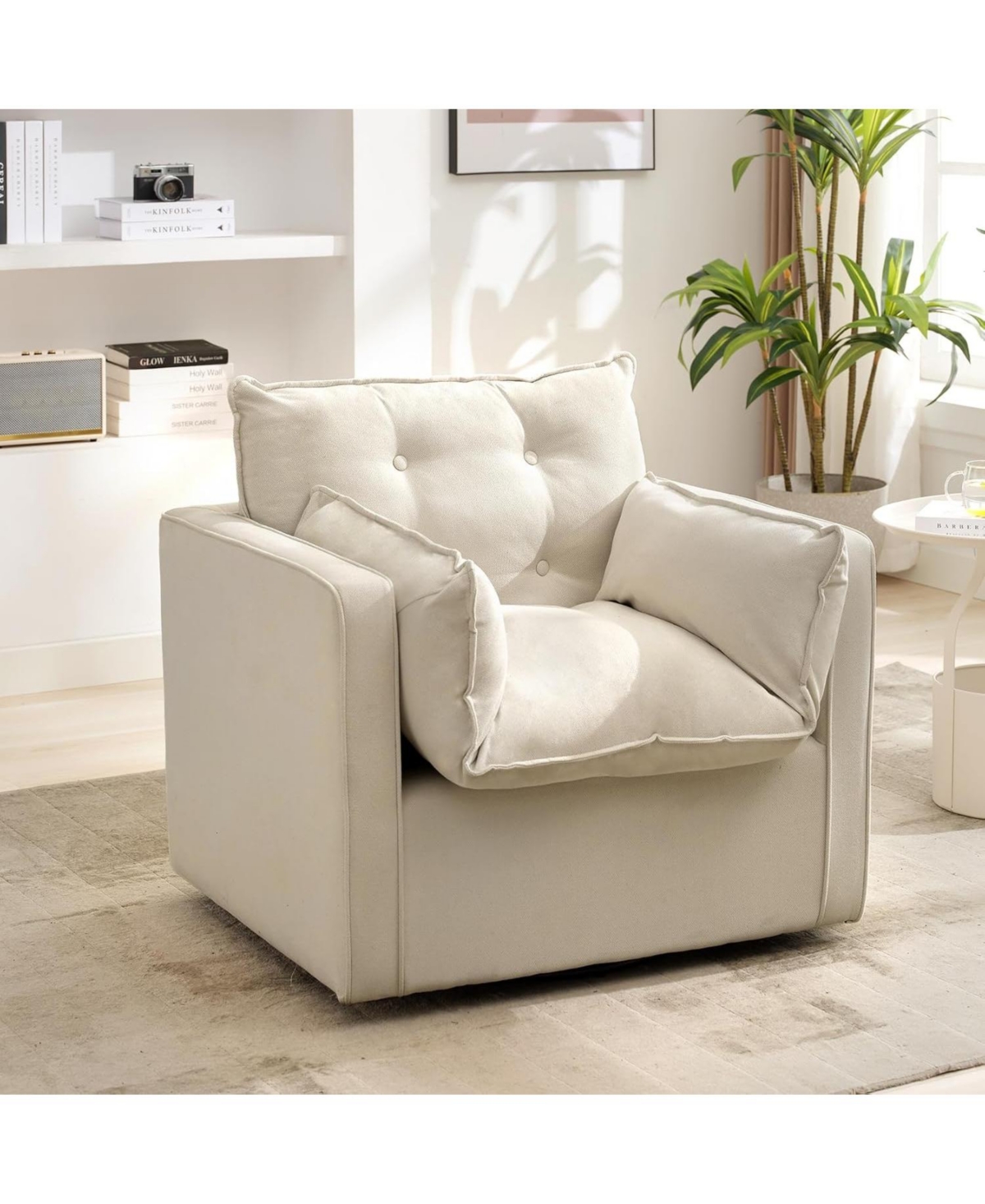 Click here for gaomon Oversized Swivel Accent Chair  360-Degree R... prices