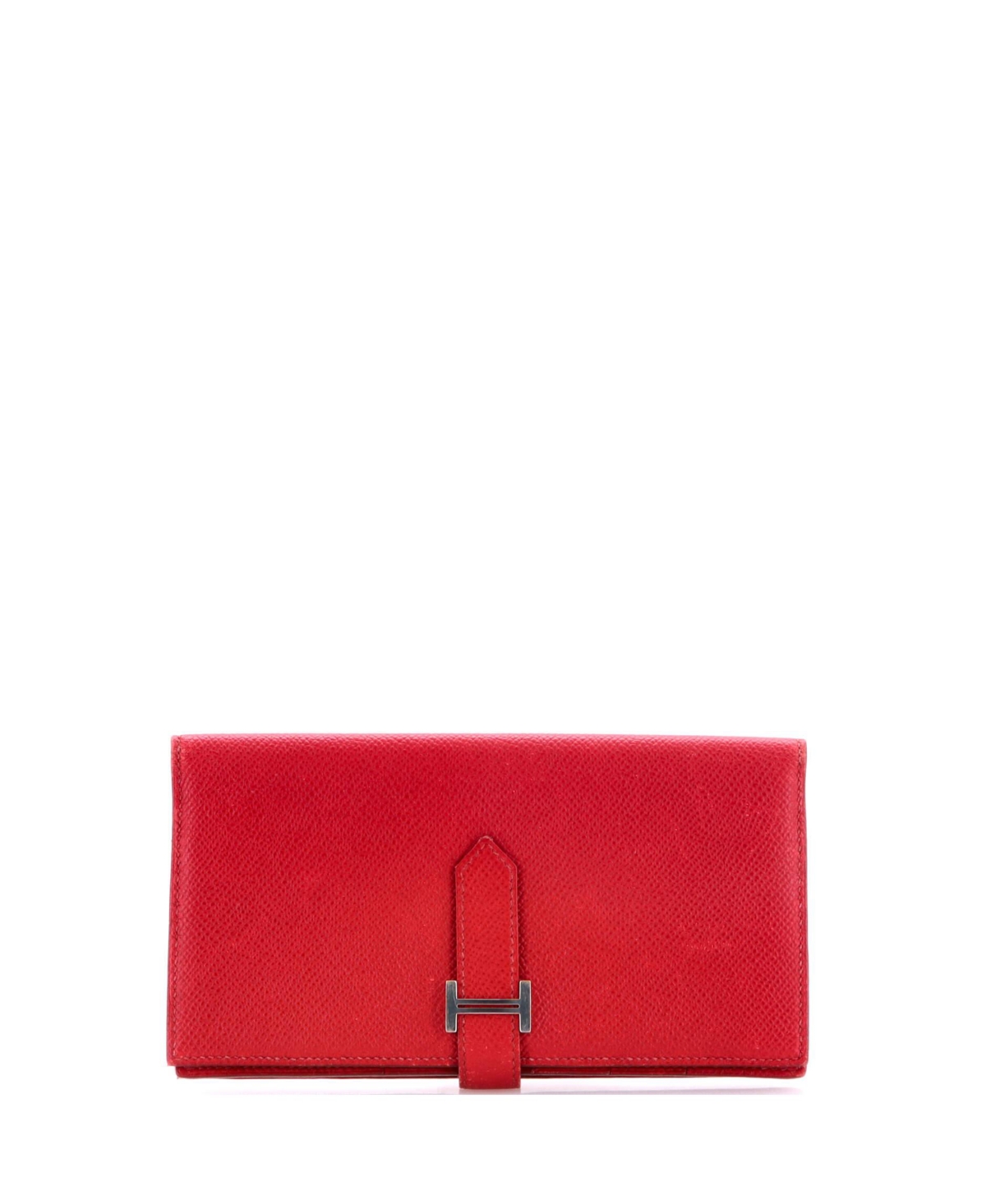 Click here for Pre-Owned HERMES Long Bearn Wallet Epsom - Red prices