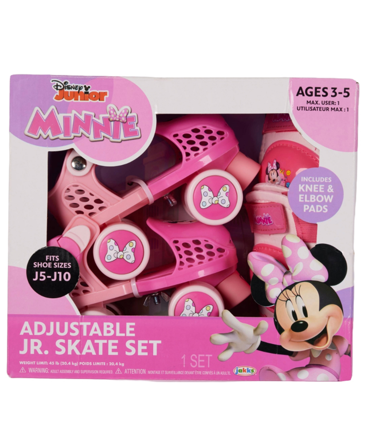 Click here for Minnie Mouse Jr. Skates with Pads - Pink prices