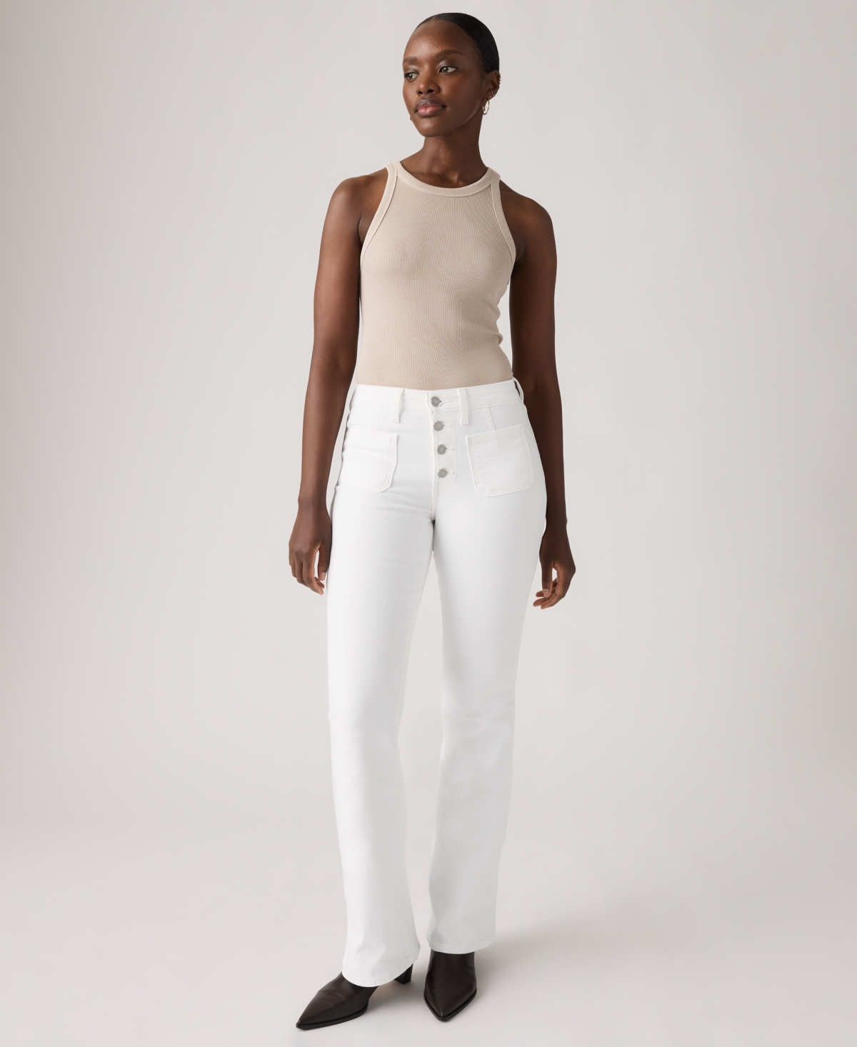 Click here for Levis Womens 726 Patch Pocket High Rise Slim Fit F... prices