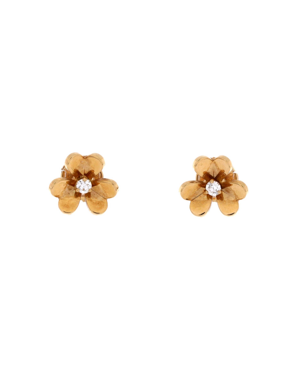 Click here for Pre-Owned Van Cleef & Arpels Frivole Stud Earrings... prices
