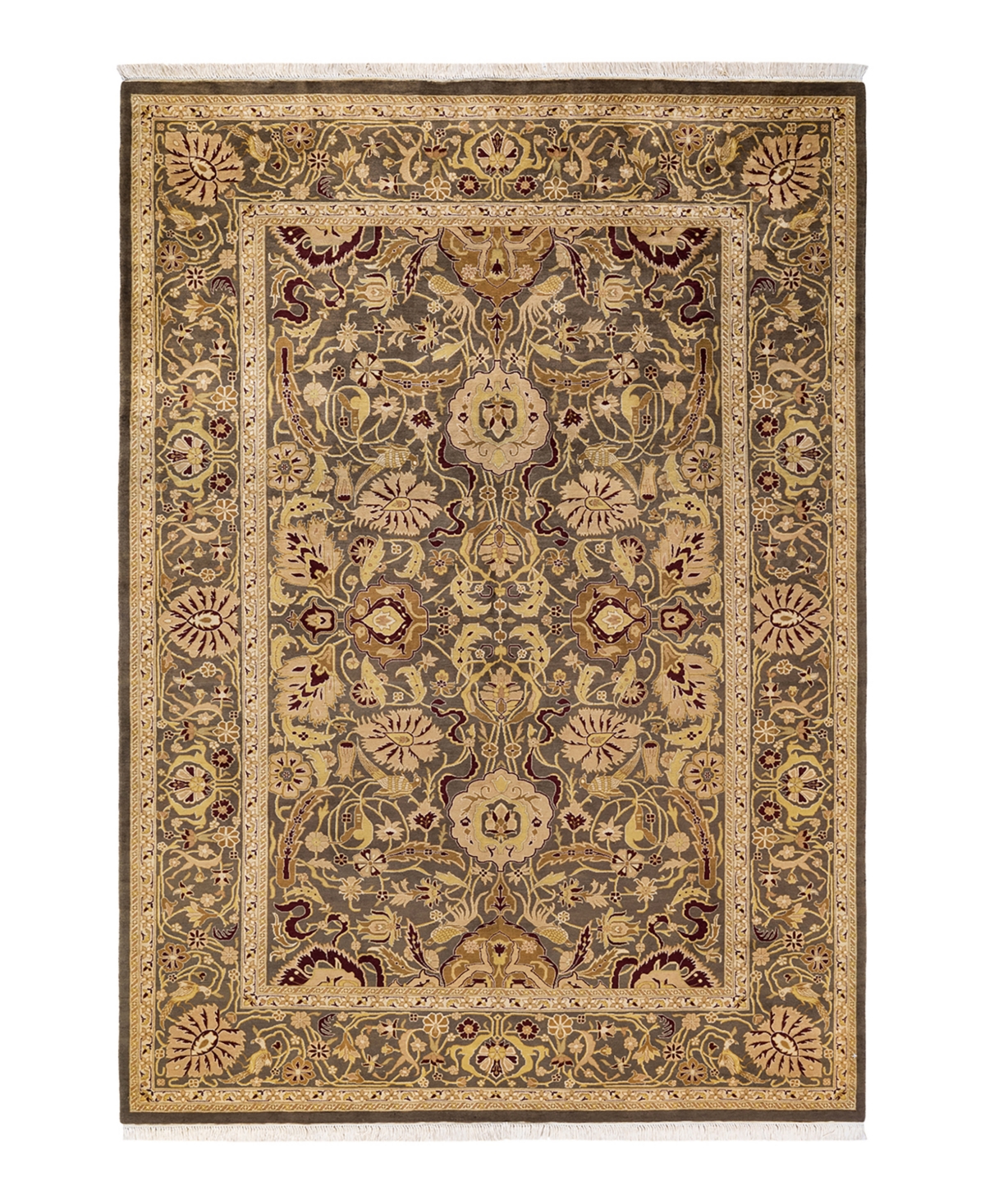 Adorn Hand Woven Rugs Mogul M1196 6 3 x 8 10 Area Rug - Brown