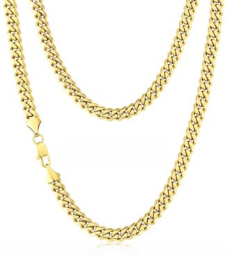 Rhona Sutton Men's Cuban Chain Necklace in 14k Gold Plated - Macy's