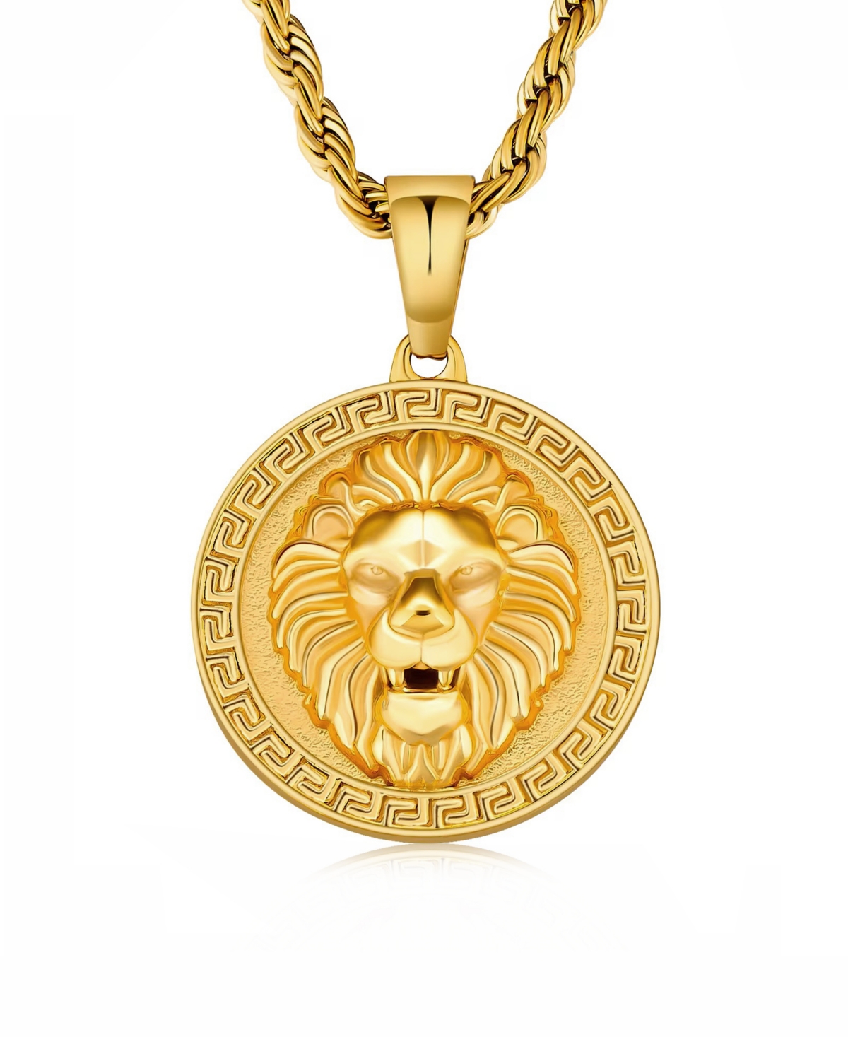 Click here for Rhona Sutton Mens Lion Kingdom Coin Pendant Neckla... prices