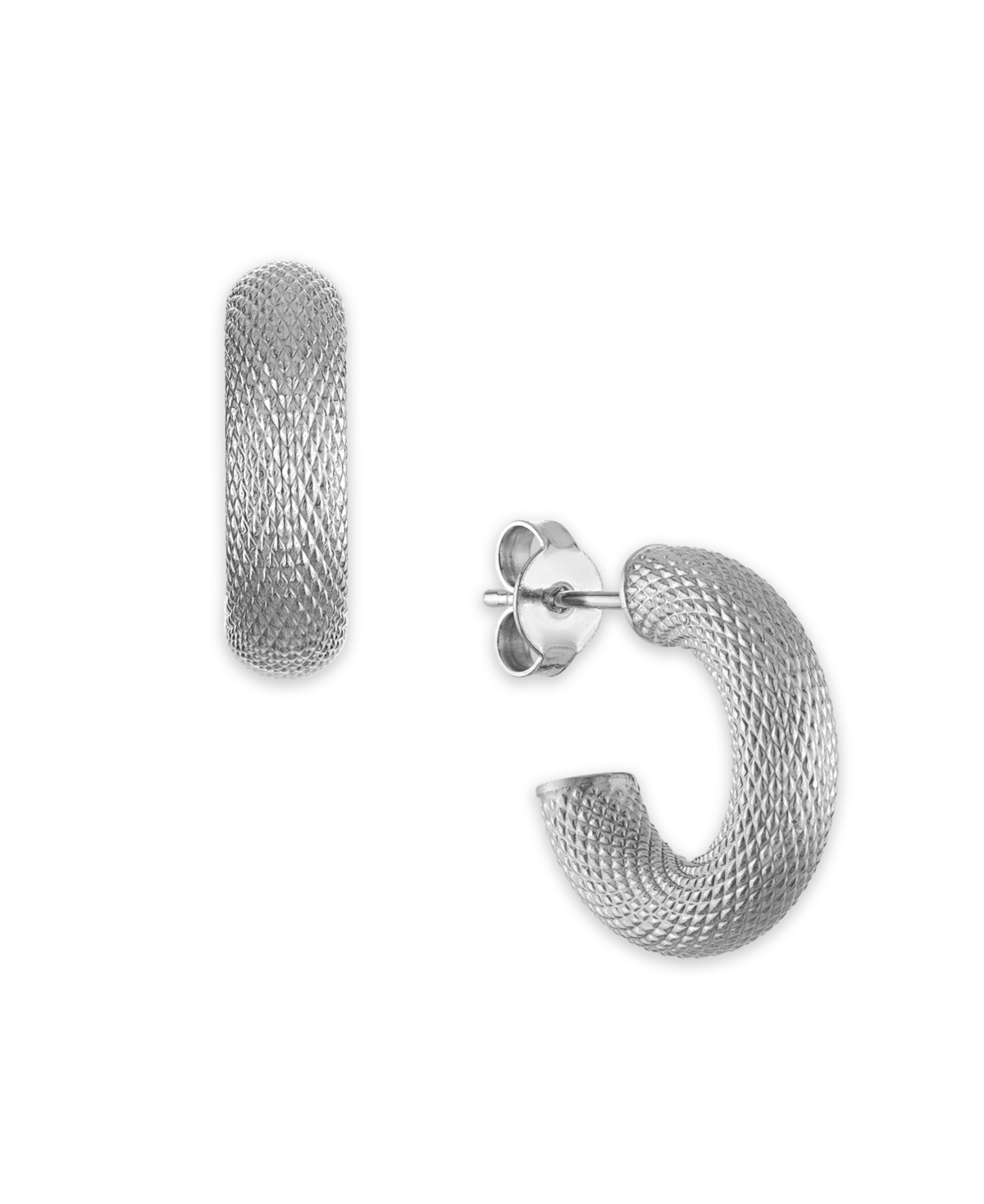 Click here for Macys Diamond Cut Sparkle Hoop Earrings in 10k Gol... prices