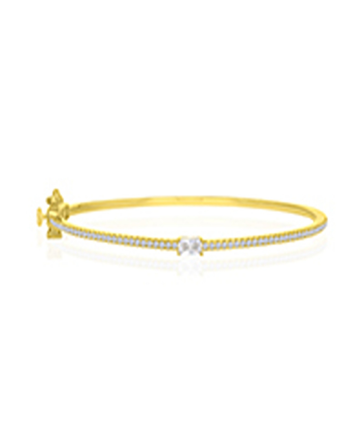 Click here for Macys Cubic Zirconia Bangle Bracelet in 14k Yellow... prices