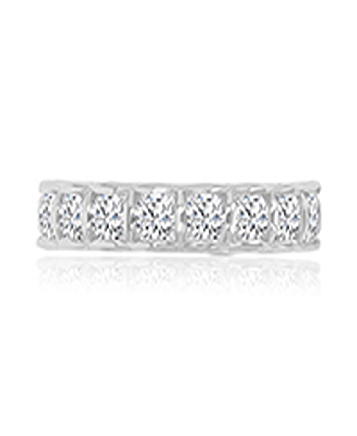 Click here for Macys Cubic Zirconia Eternity Ring in Rhodium Over... prices