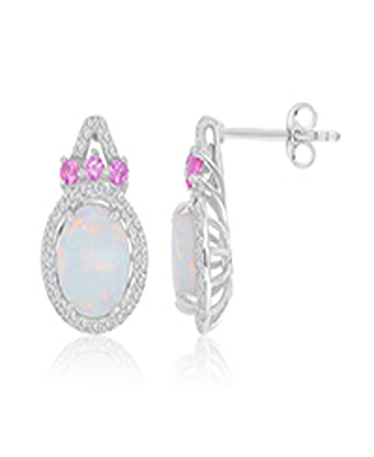 Click here for Macys Created Opal  Pink Sapphire & White Sapphire... prices
