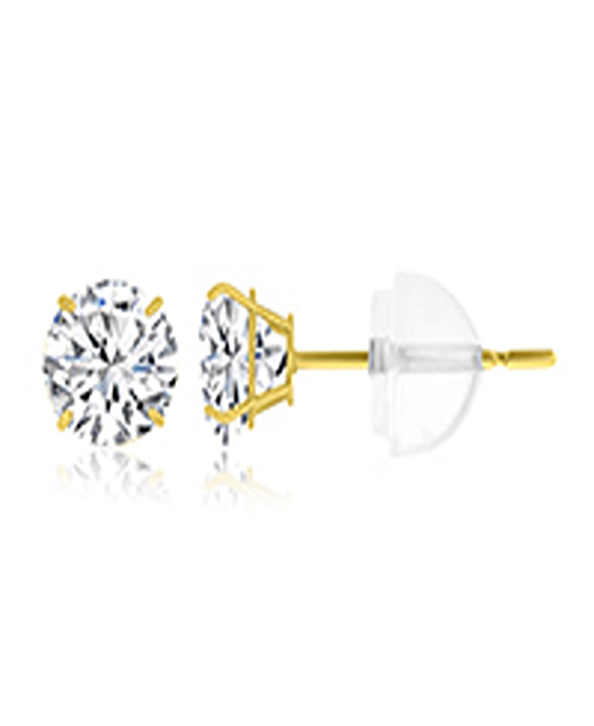 Click here for Macys White Swarovski Zirconia Solitaire Earrings... prices