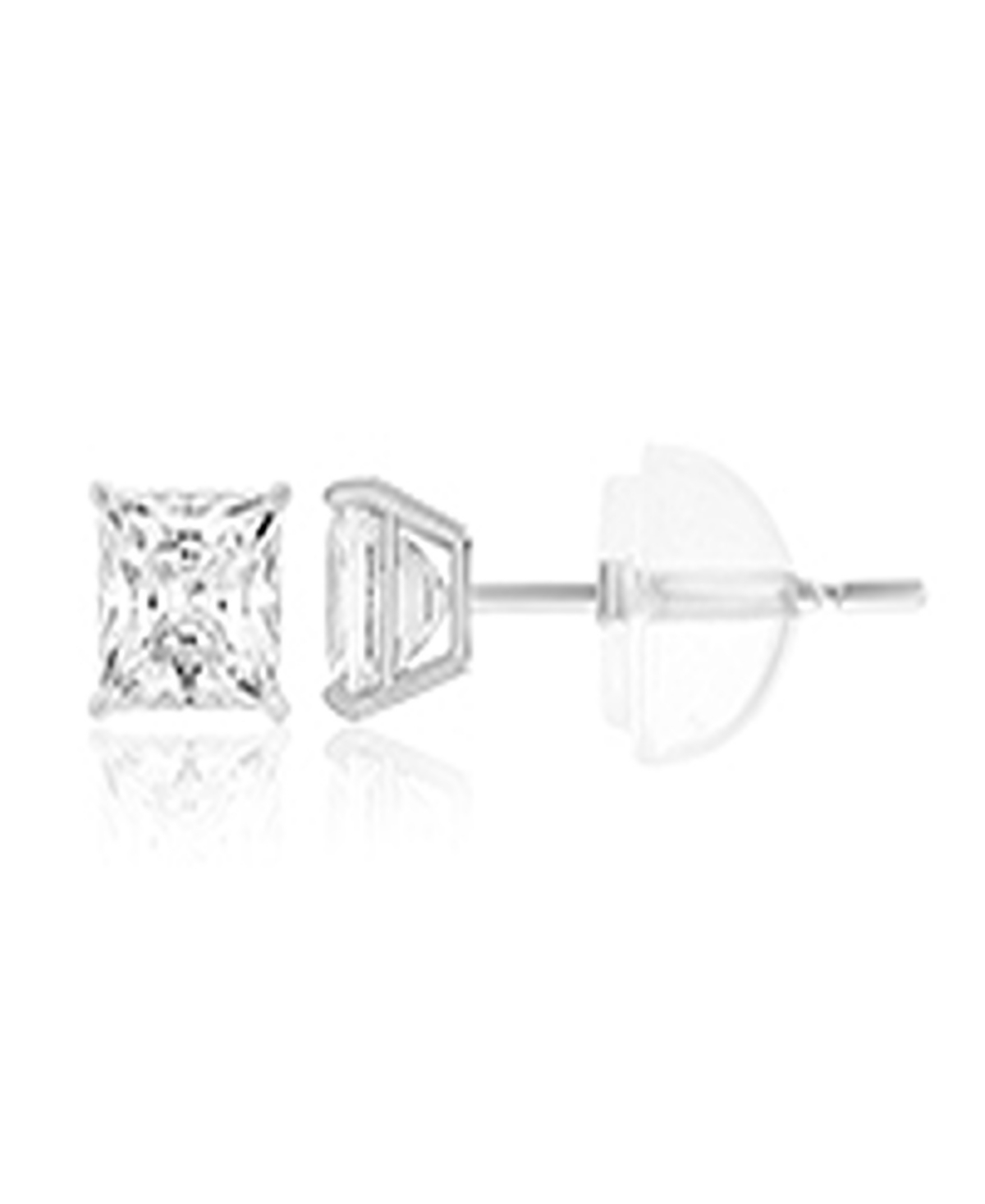 Click here for Macys White Swarovski Zirconia Solitaire Earrings... prices